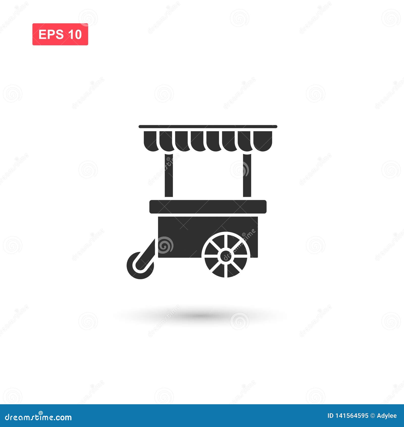 Street Food Cart Vector Isolated 5 Stock Vector - Illustration of ...