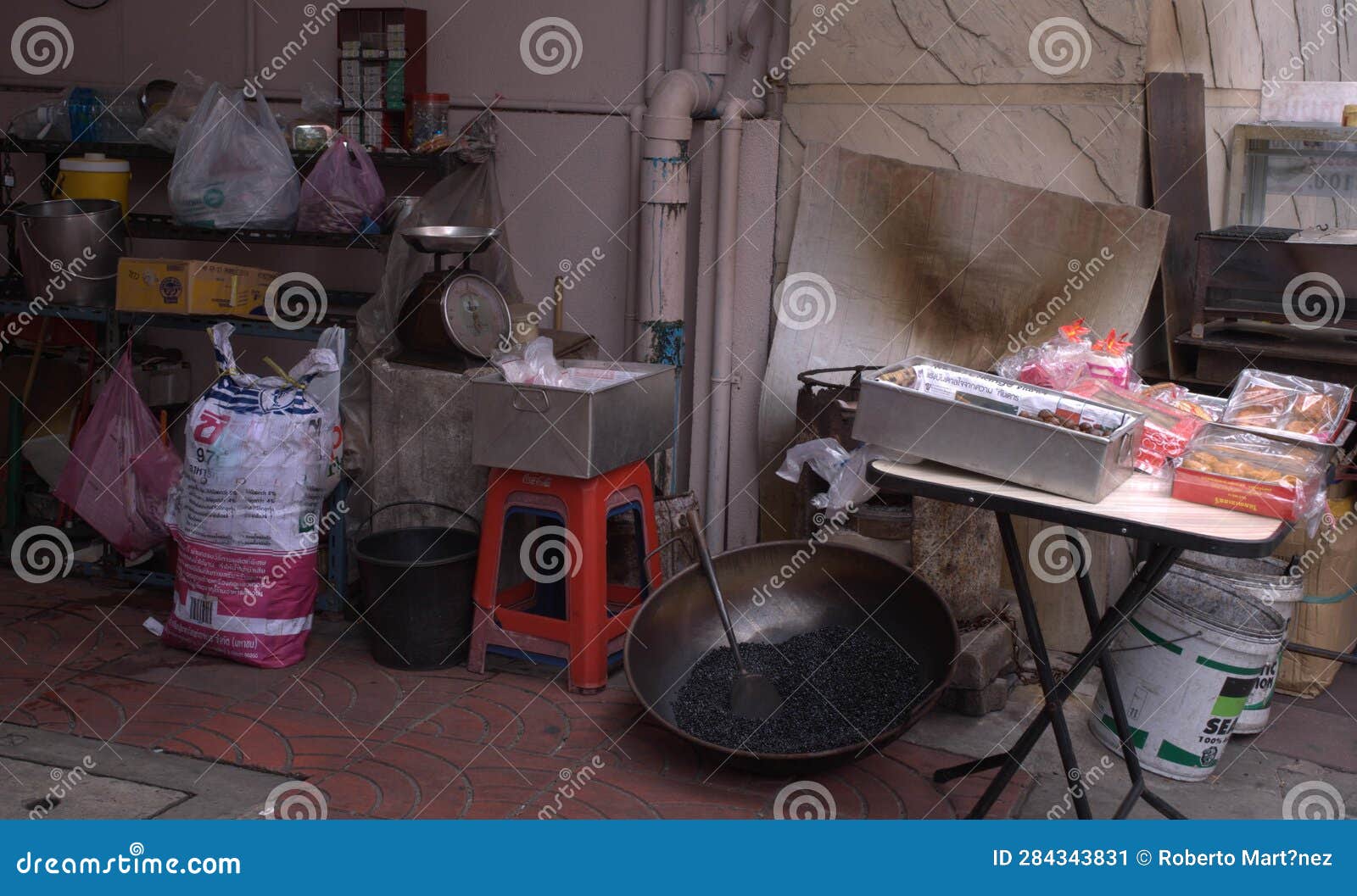 A Street Food Kitchen in Thailand Editorial Photo - Image of street ...