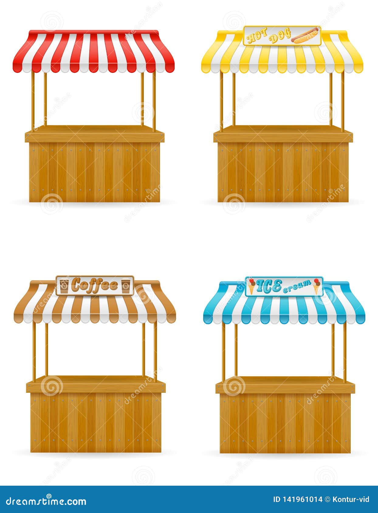 Street Food Stall Vector Illustration Stock Vector - Illustration of ... Street Food Stall Vector Illustration Stock Vector - Illustration of ...