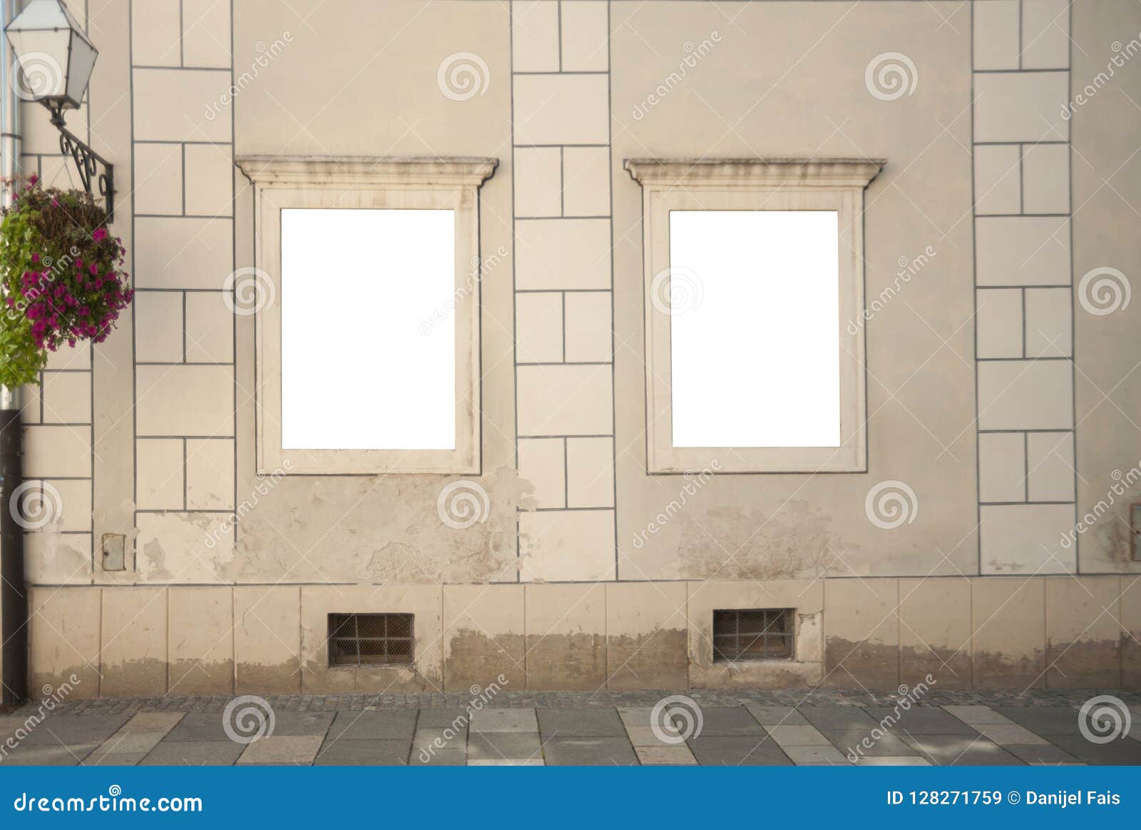Street frame window stock image. Image of blank, street - 128271759