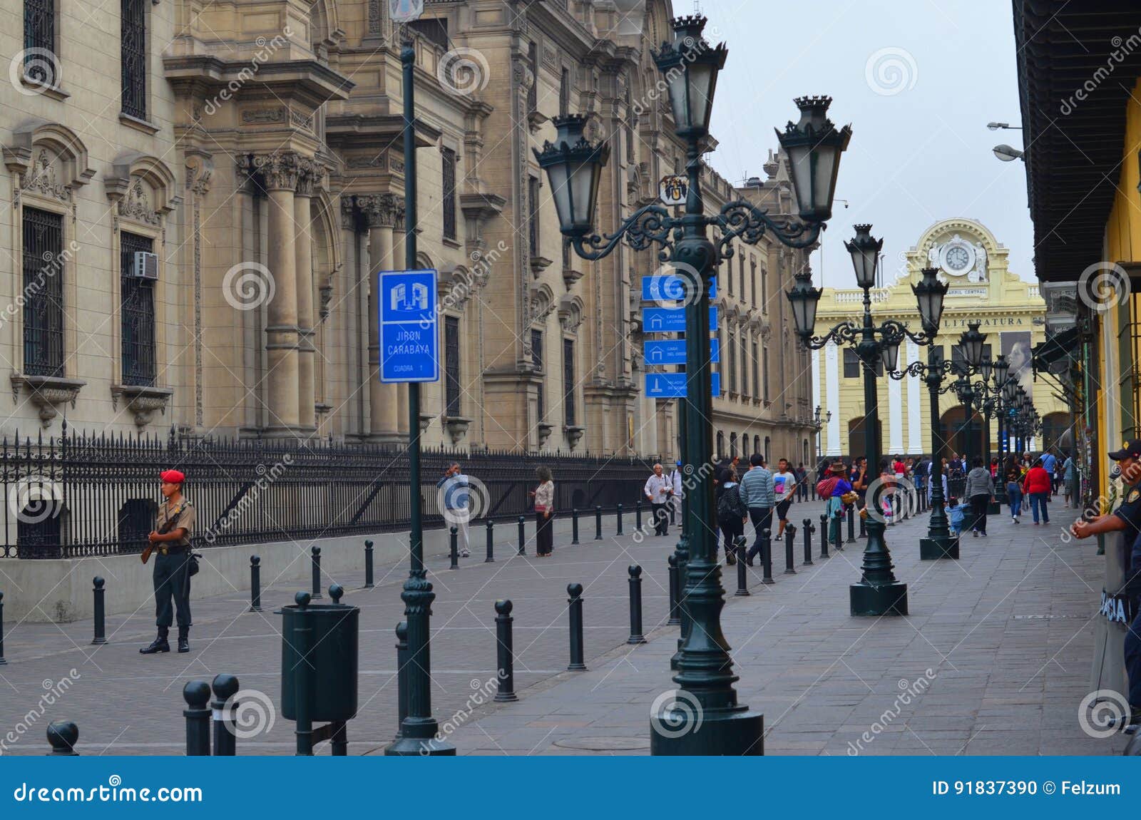 Street in Front of the National Library Editorial Image - Image of ...