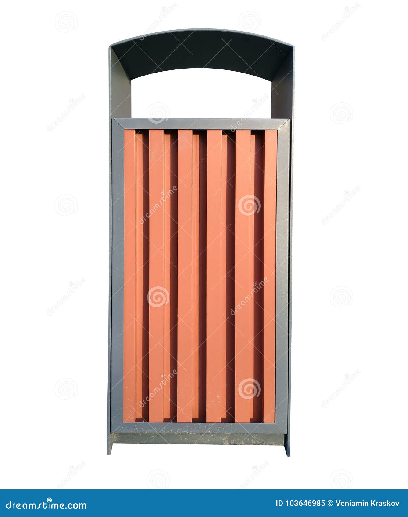 Street garbage can stock image. Image of path, recycle - 103646985