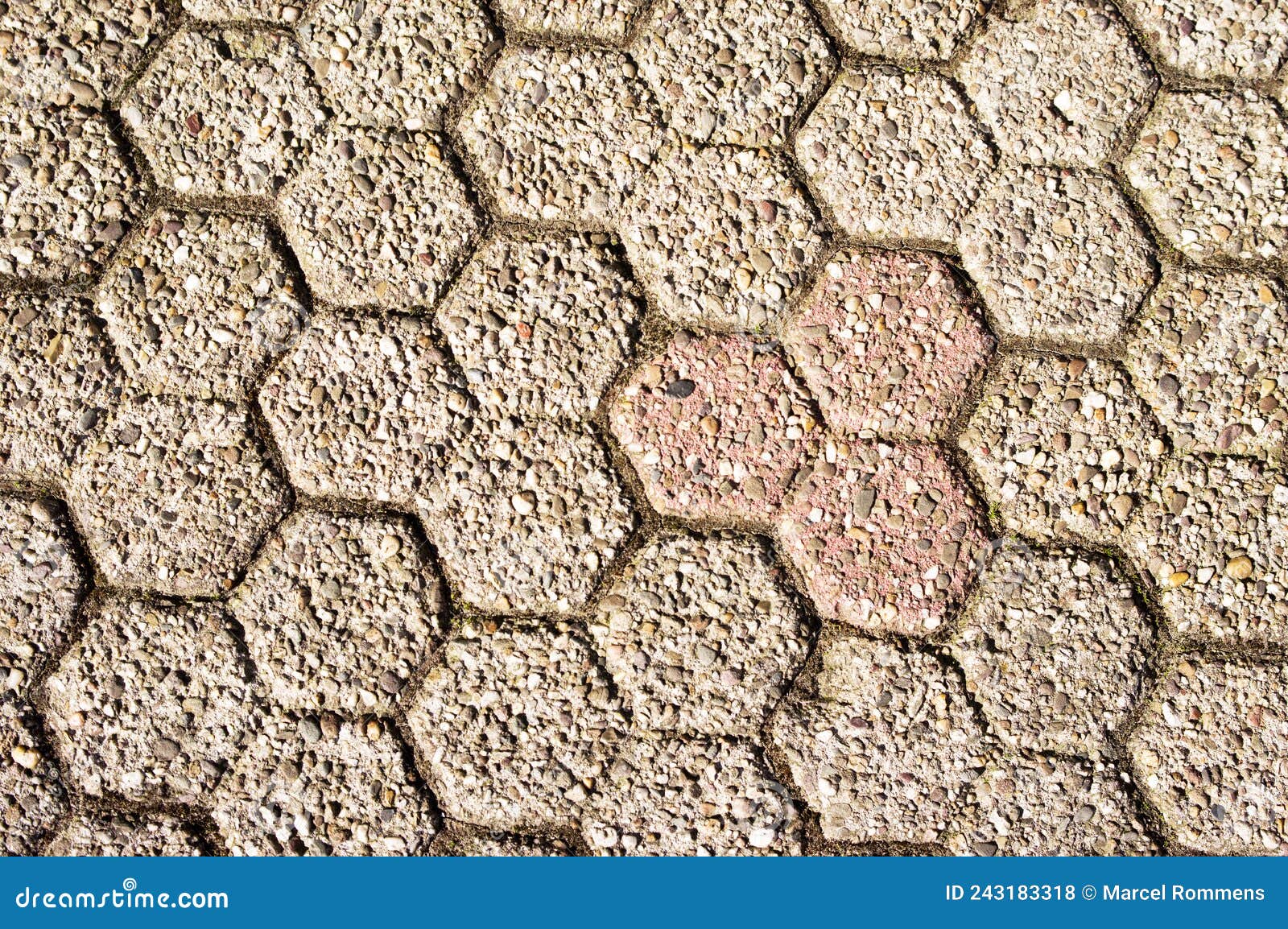 Street Hexagonal Brick Pattern Stock Photo - Image of textured ...