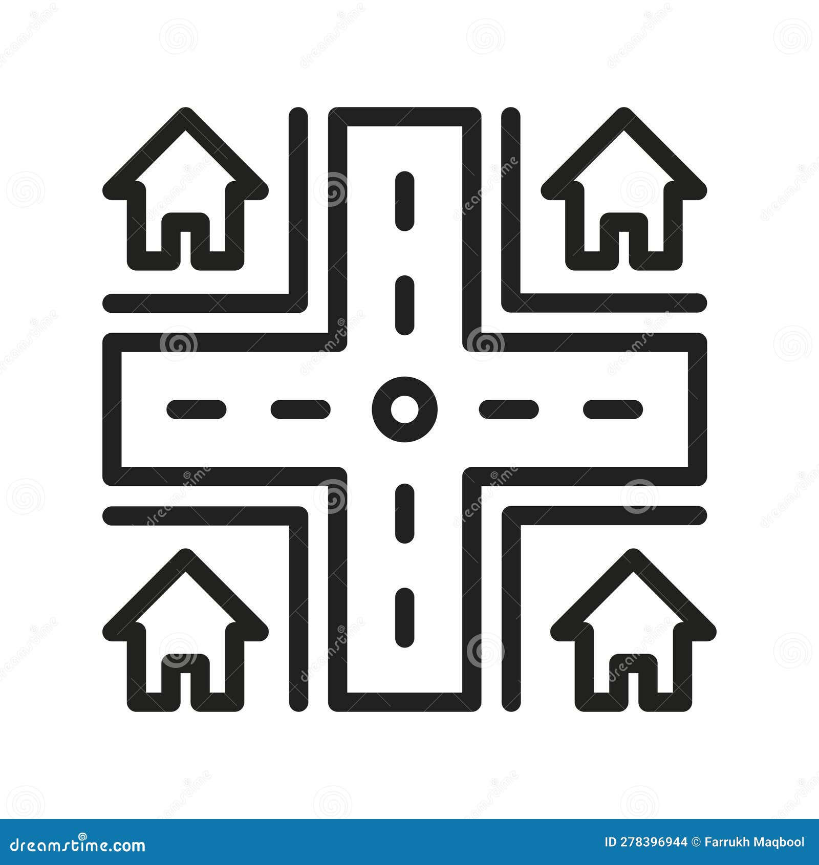 Street Map Icon. Trendy Flat Vector Street Map Icon On White Background ...