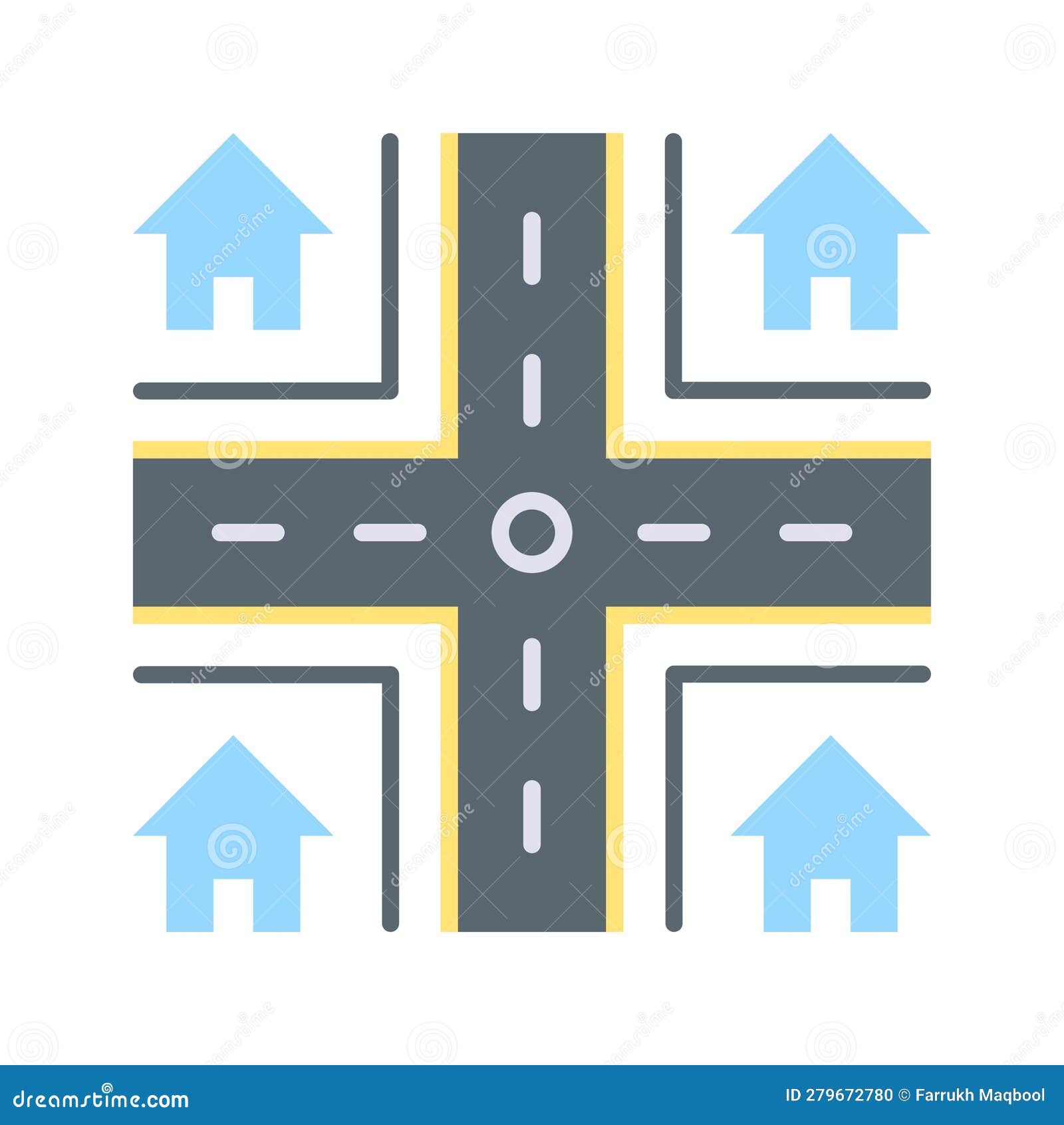 Street icon vector image. stock vector. Illustration of isolated ...