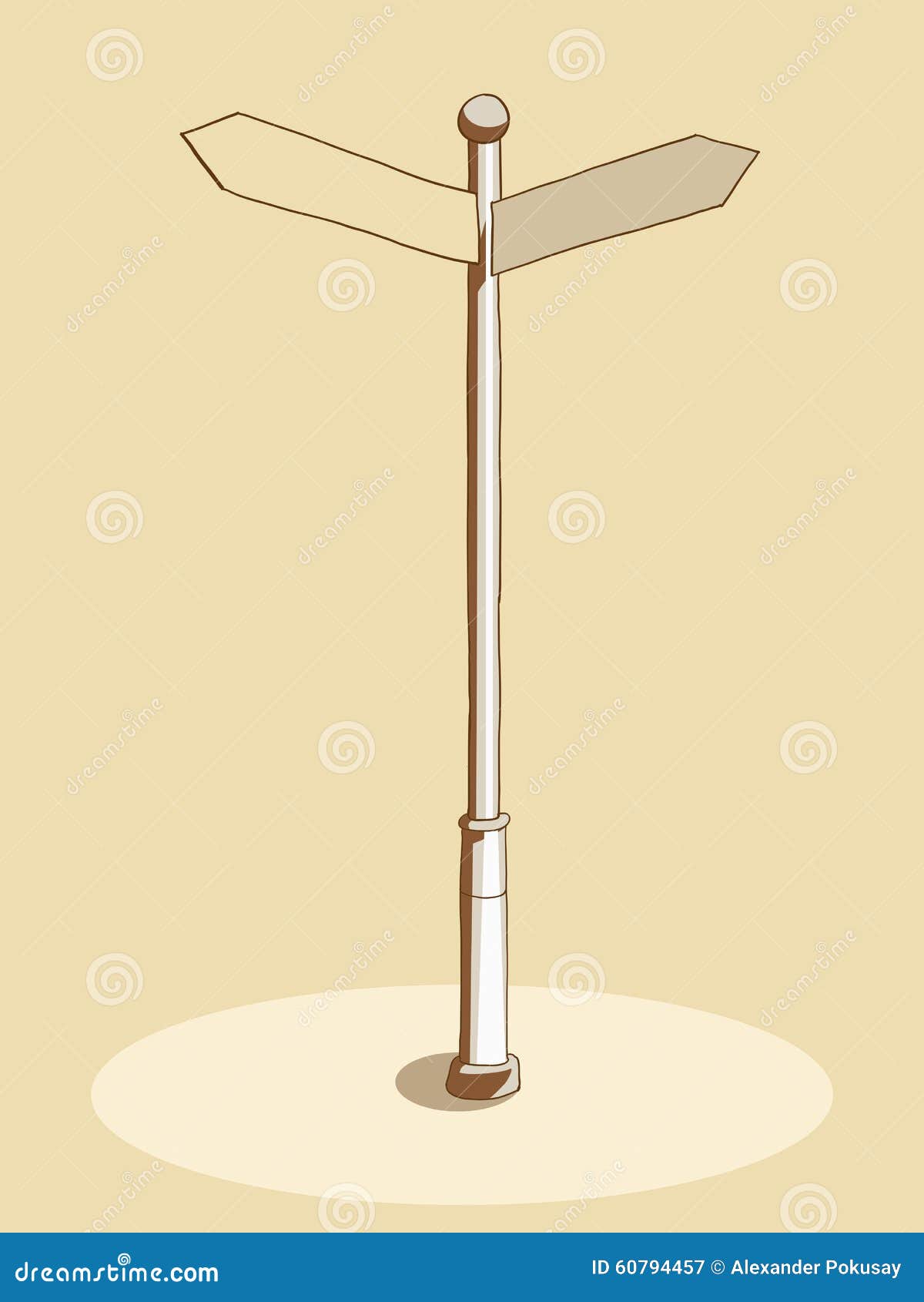 Street Indicator Vector Illustration Stock Vector - Illustration of ...