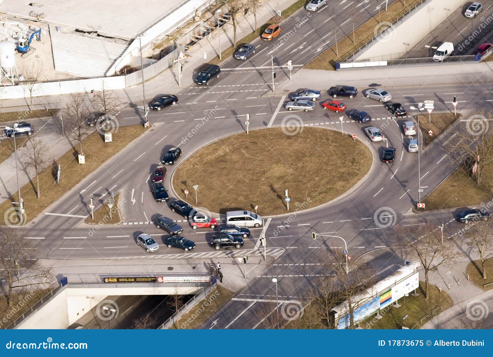 Street Intersection In Small Town With Stunning Example Of Red Brick ...