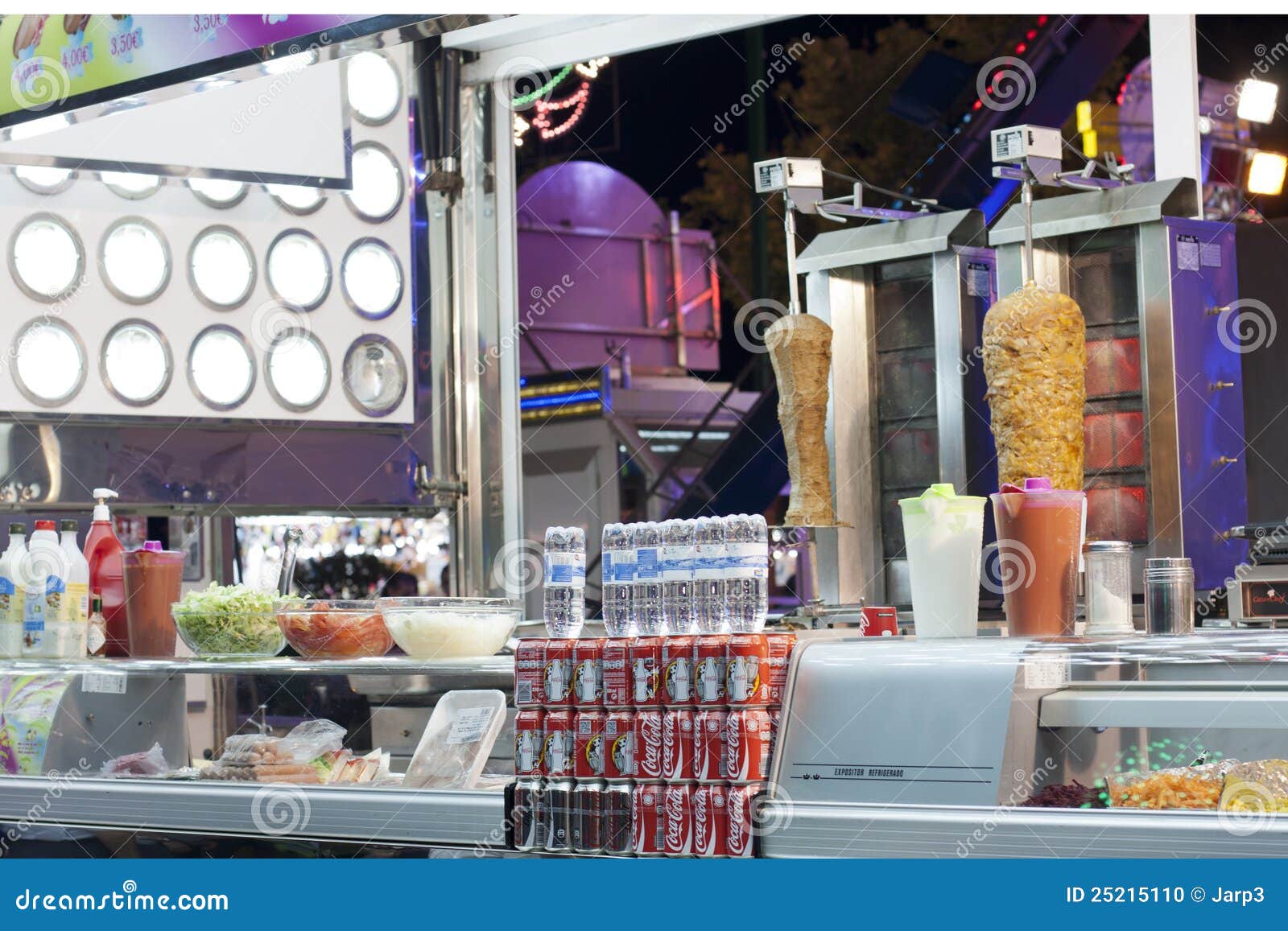 Street kebab restaurant editorial image. Image of grilled - 25215110