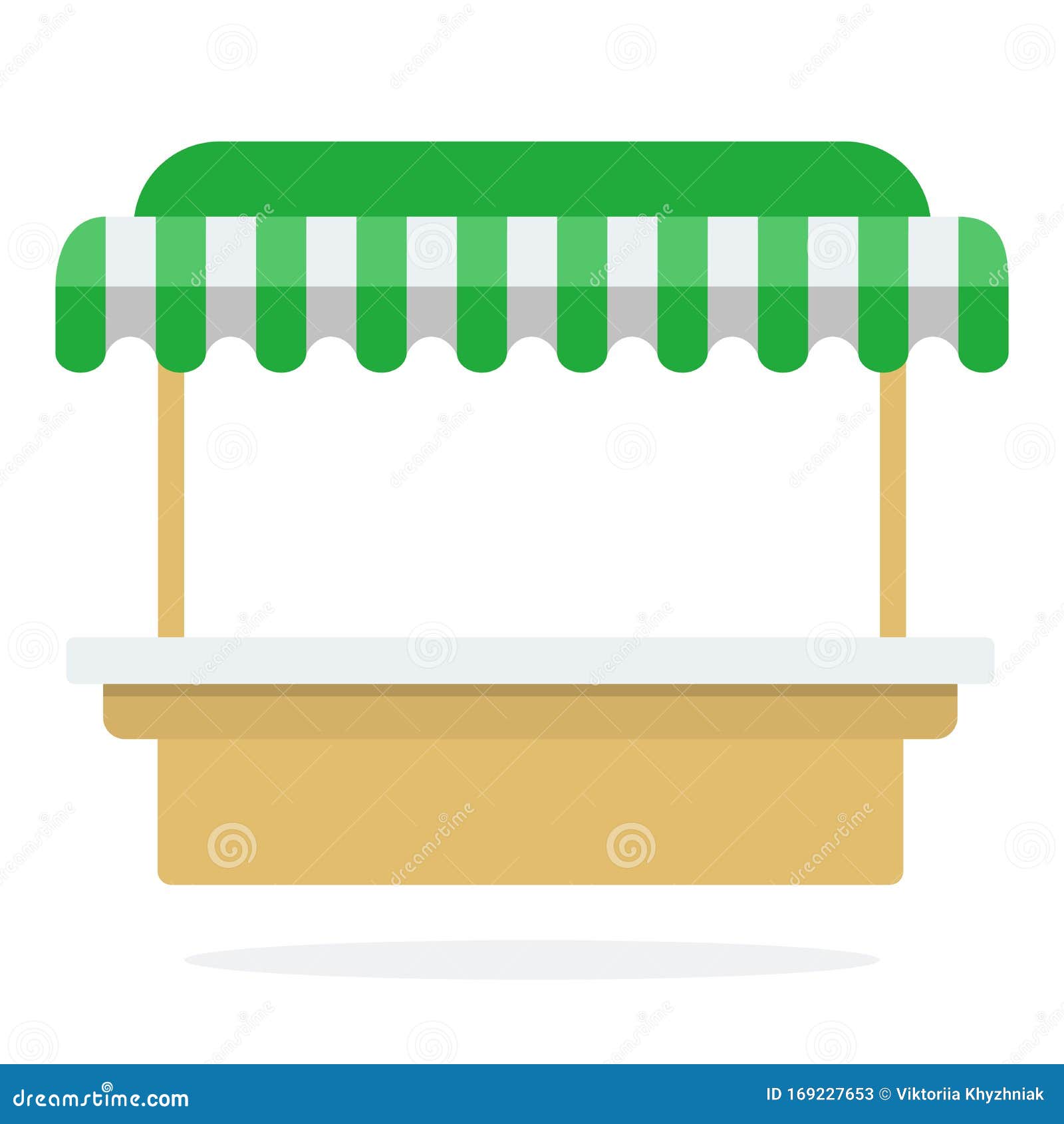 Street Kiosk Vector Flat Isolated Stock Vector - Illustration of show ...