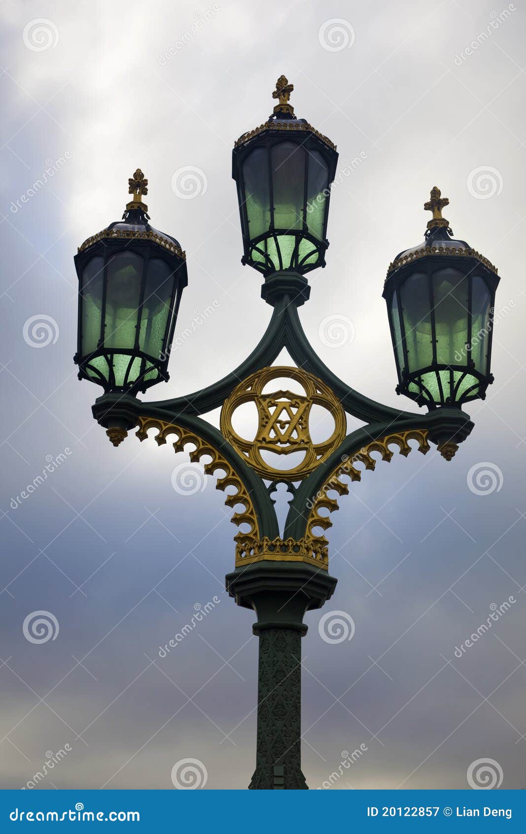 Street lamp stock image. Image of glass, building, gold - 20122857