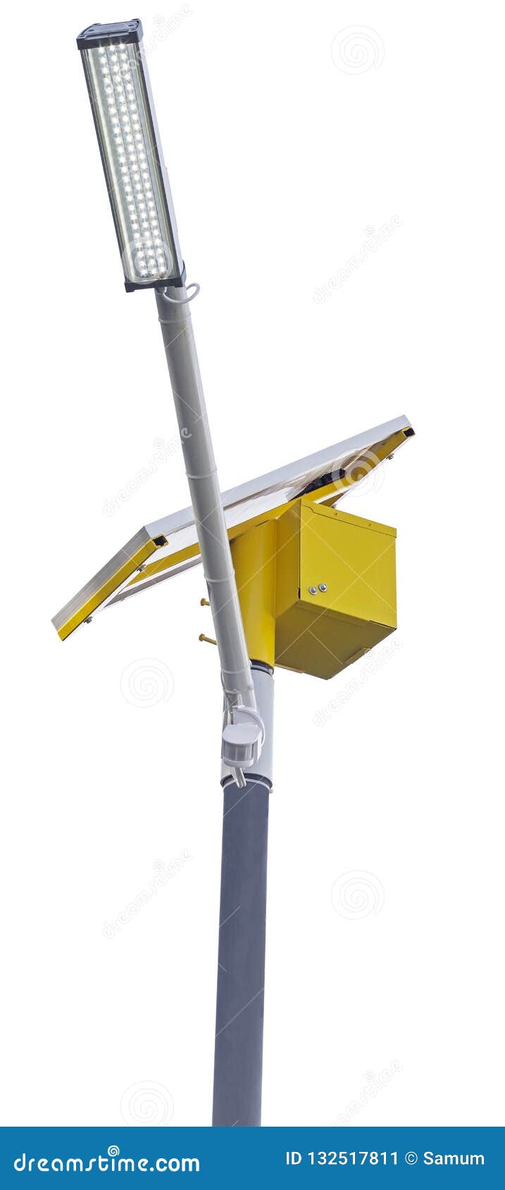 Street Lamp on Batteries from the Sun Stock Image - Image of equipment ...
