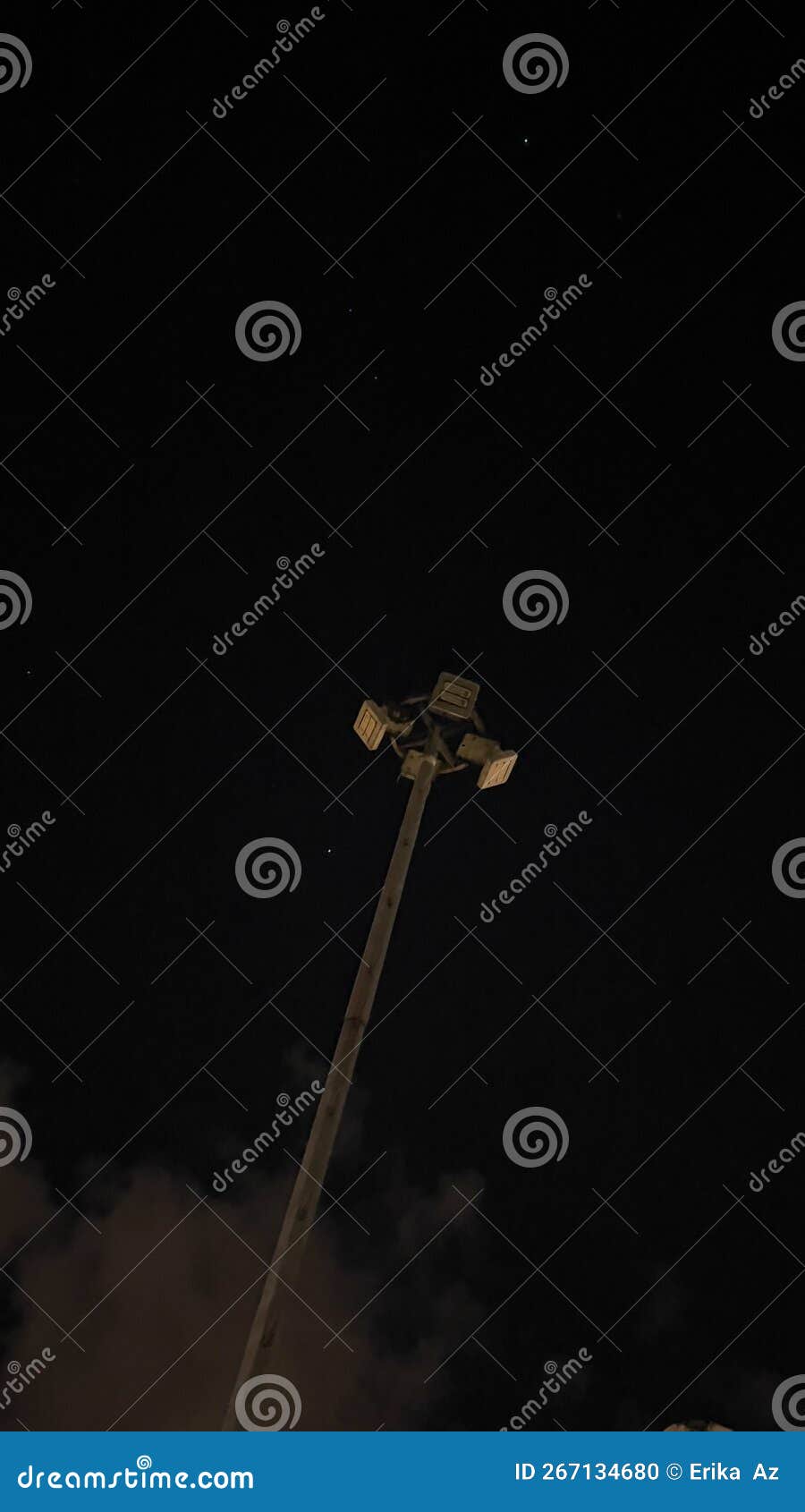 Street Lamp Being Extinguished Stock Photo - Image of white, font ...