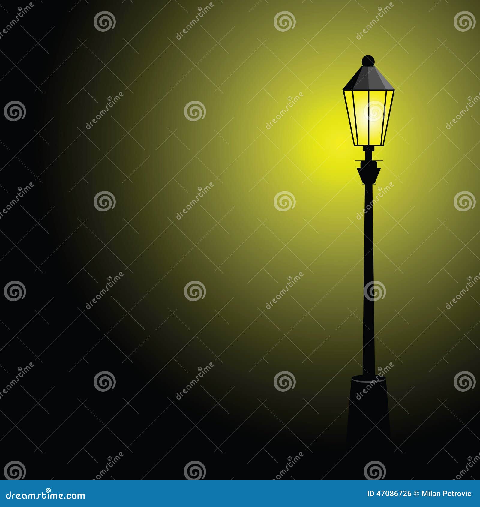 Street lamp color vector stock vector. Illustration of cityscape - 47086726