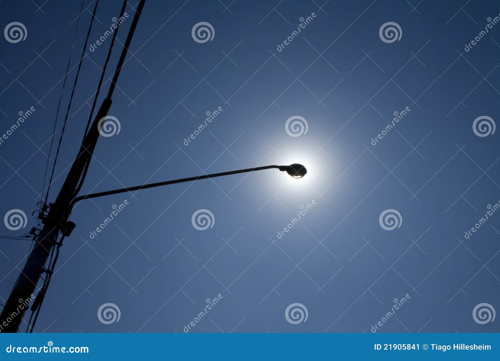 Street Lamp in Front of the Sun Stock Image - Image of light, shine ...