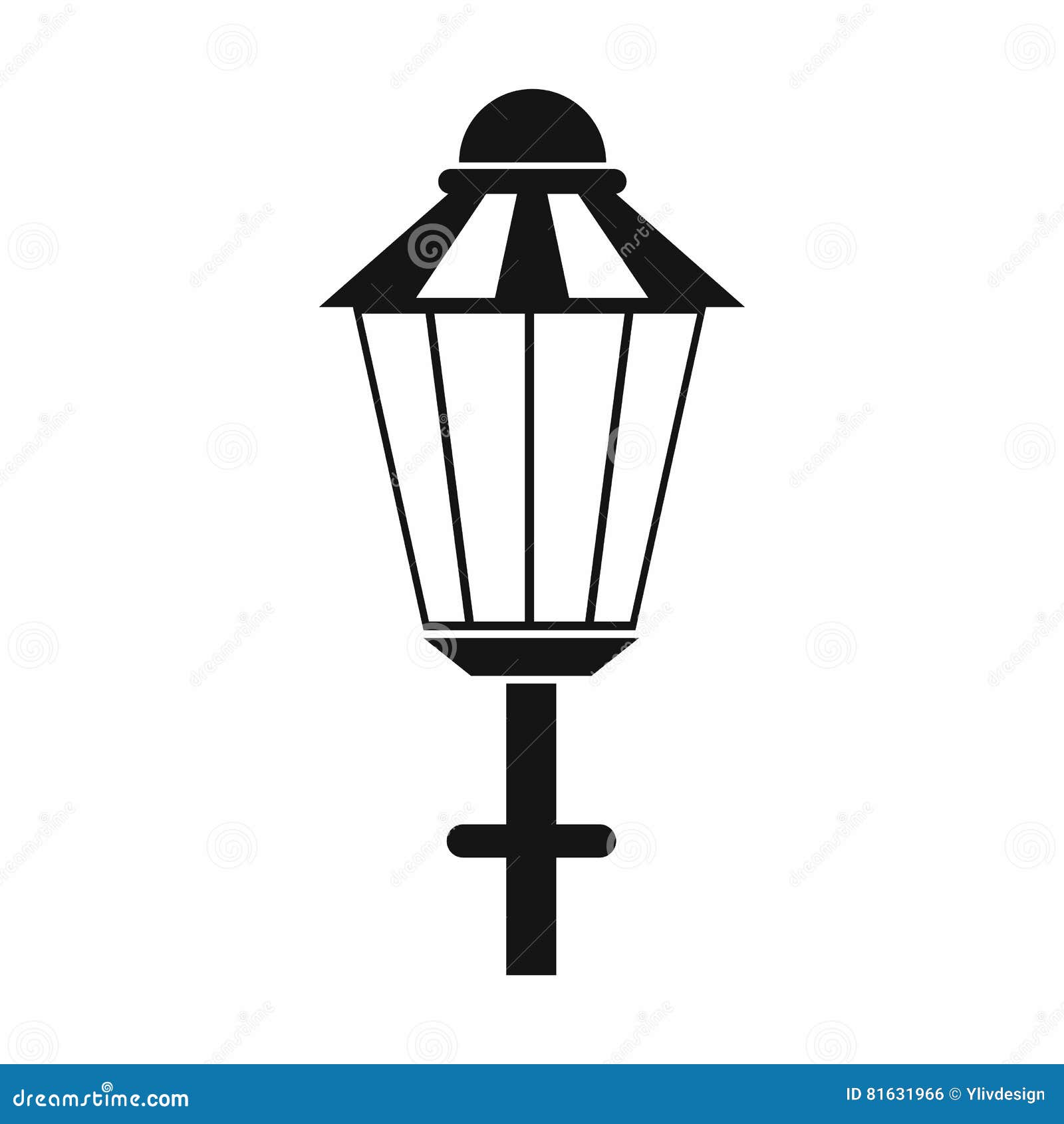 Street Lamp Icon, Simple Style Stock Vector - Illustration of concept ...
