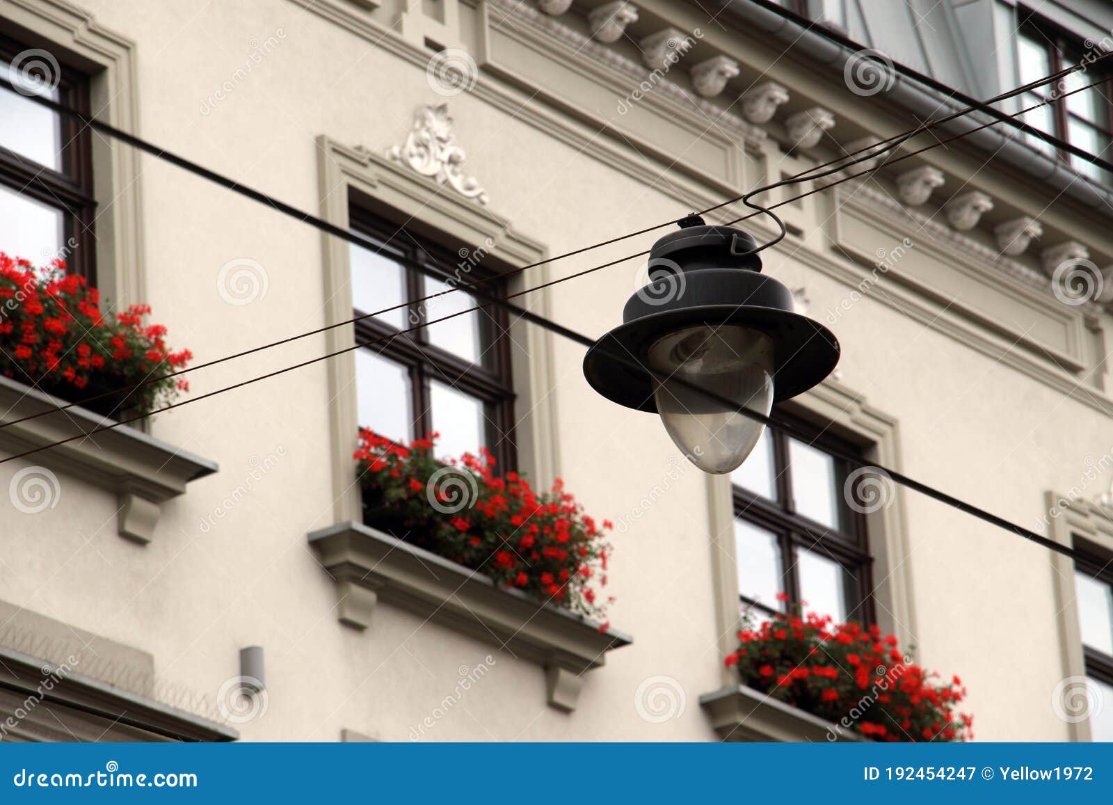 Street Lamp in Krakow, Poland Stock Image - Image of bulb, light: 192454247
