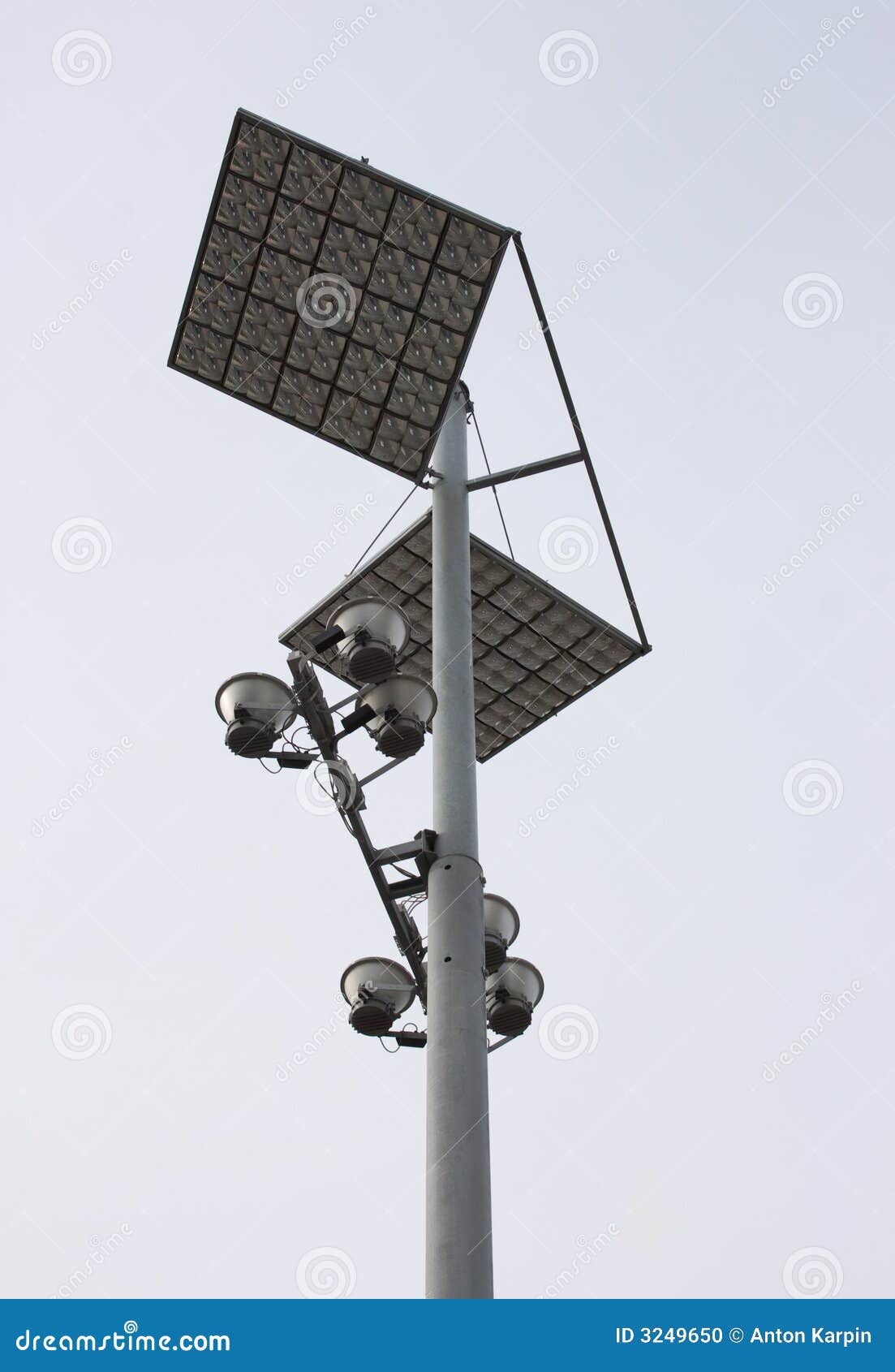 Street Lamp and Light Diffuser Stock Photo - Image of object, scene ...