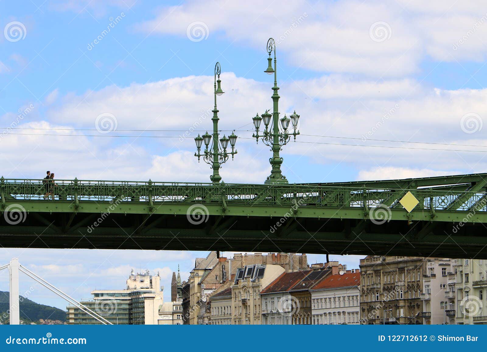 The Flashlight Stands on the Bridge Stock Photo - Image of ceiling ...