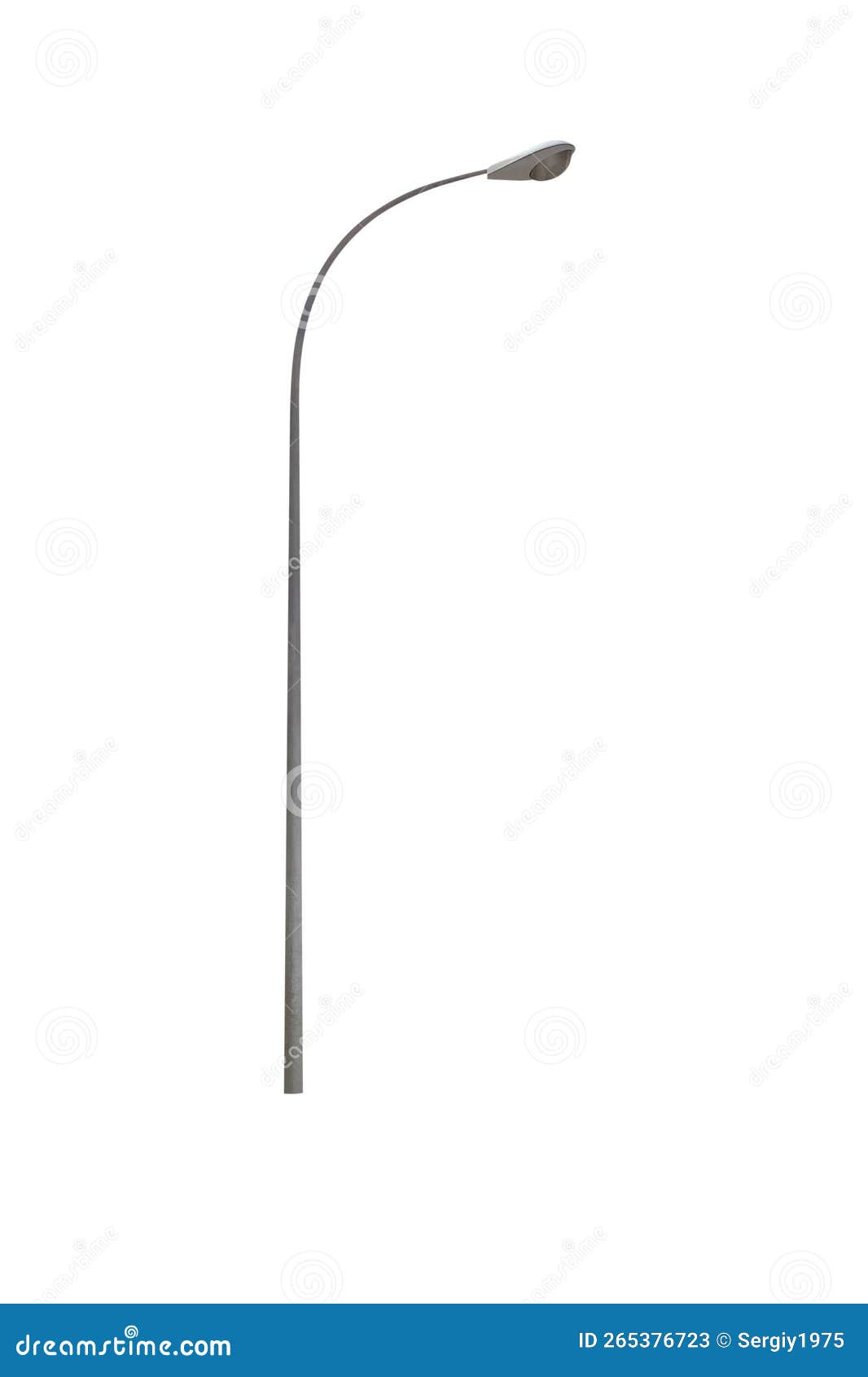 Street Lamp Post Isolated on White Background Stock Image - Image of ...