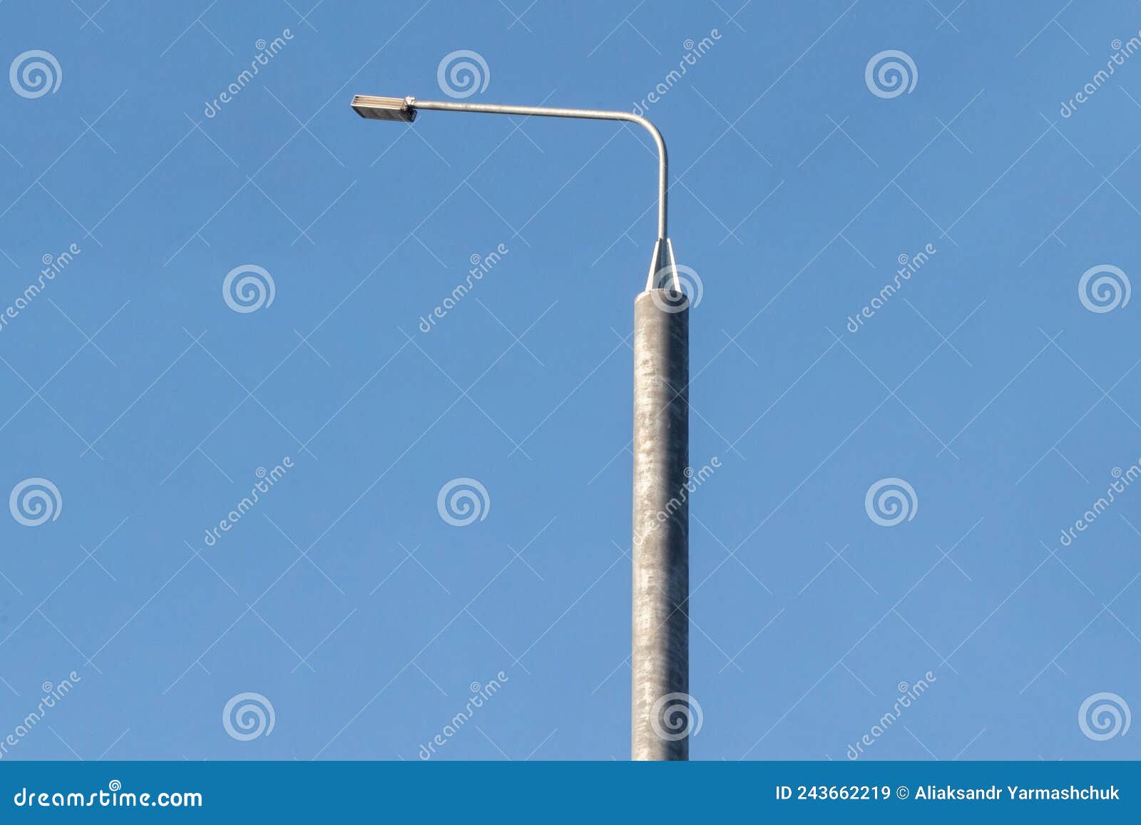 Street Lamp Post with LED Lamp. City Street Lighting Stock Image ...