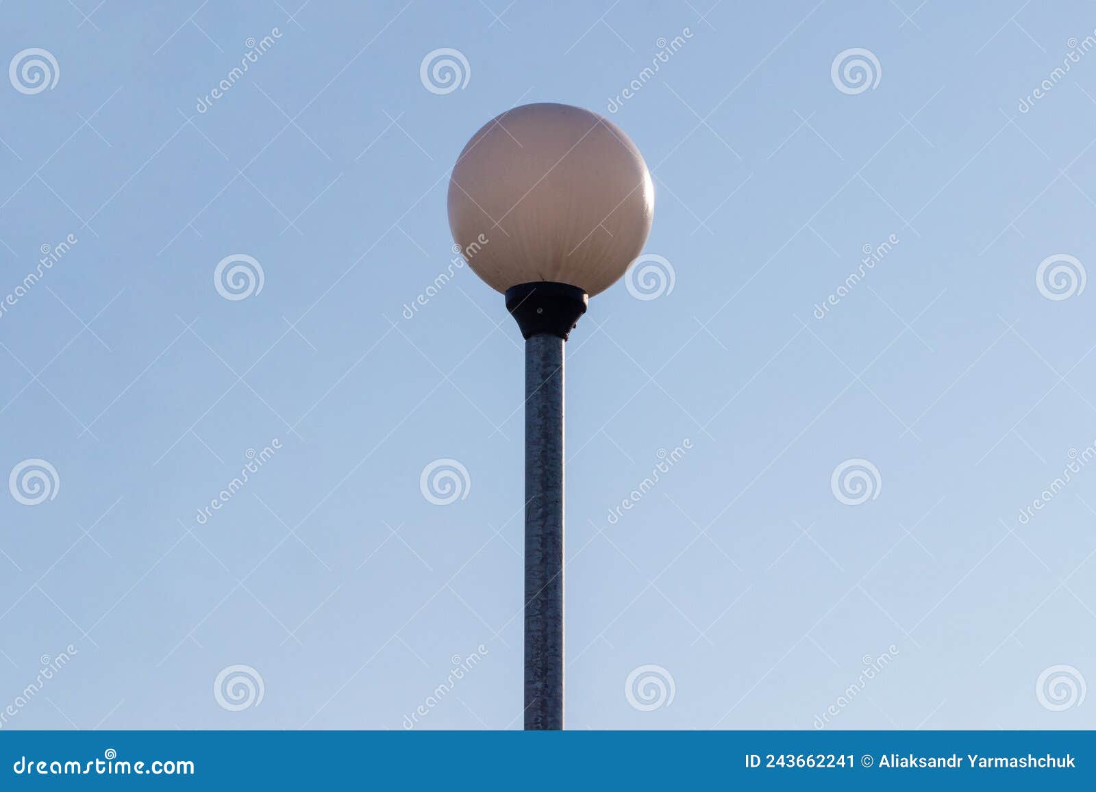 Street Lamp Post with LED Lamp. City Street Lighting Stock Image ...