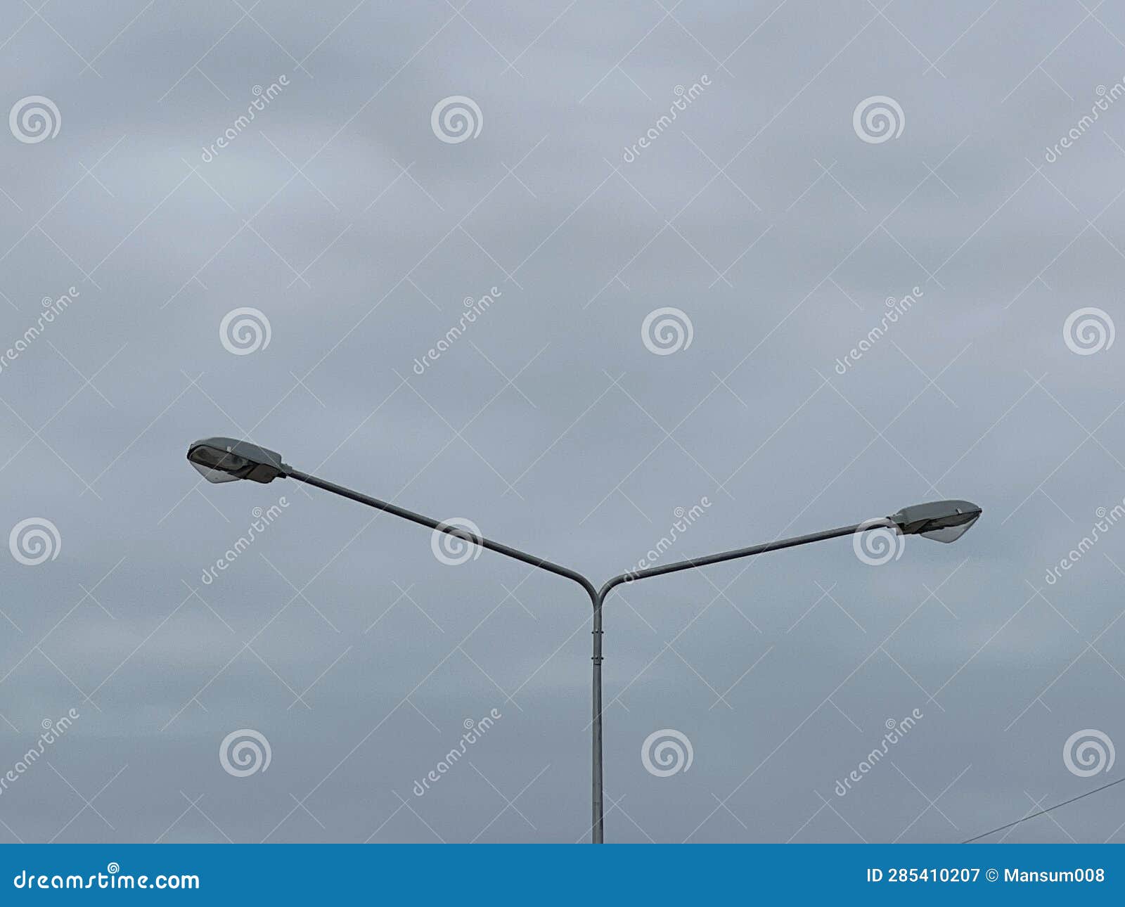 Street lamp in raining day stock image. Image of white - 285410207