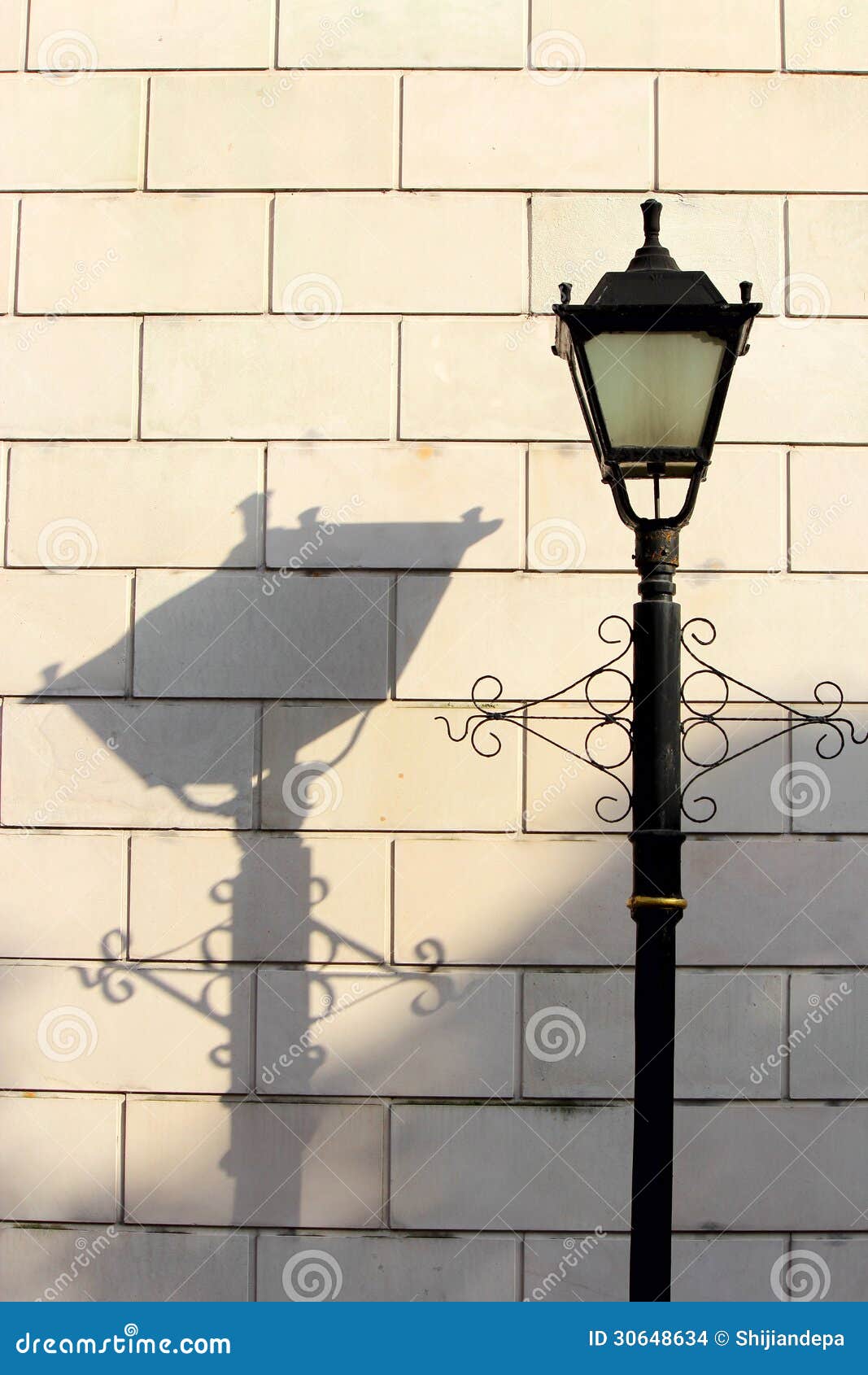 Street lamp and shadow stock photo. Image of light, outdoor - 30648634