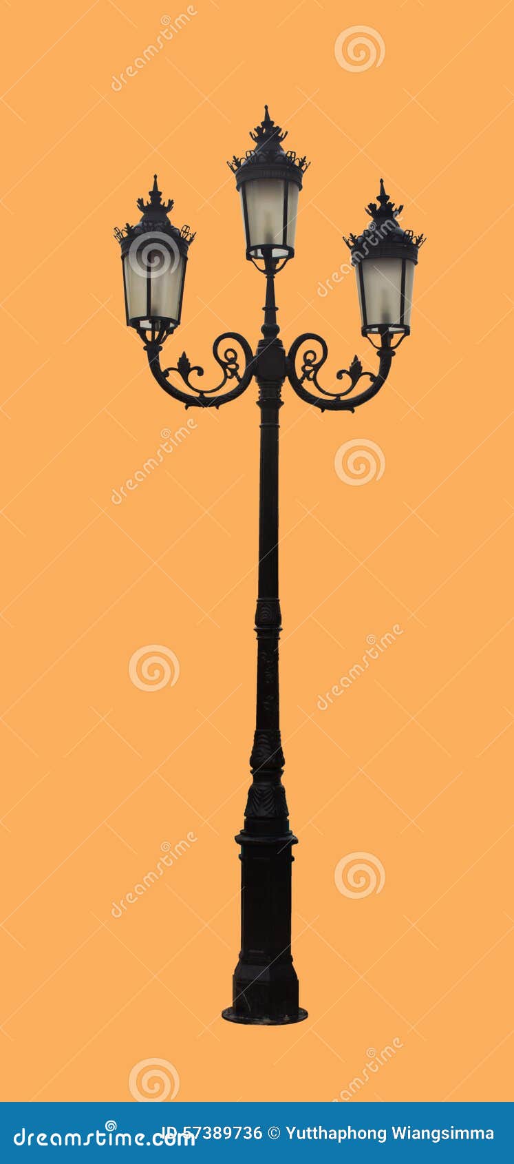 Street lamppost stock photo. Image of antique, isolated - 57389736