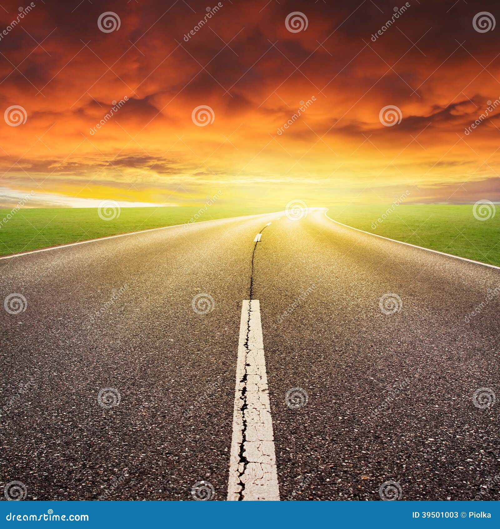 Street Leading into the Sunlight Stock Image - Image of enlightenment ...