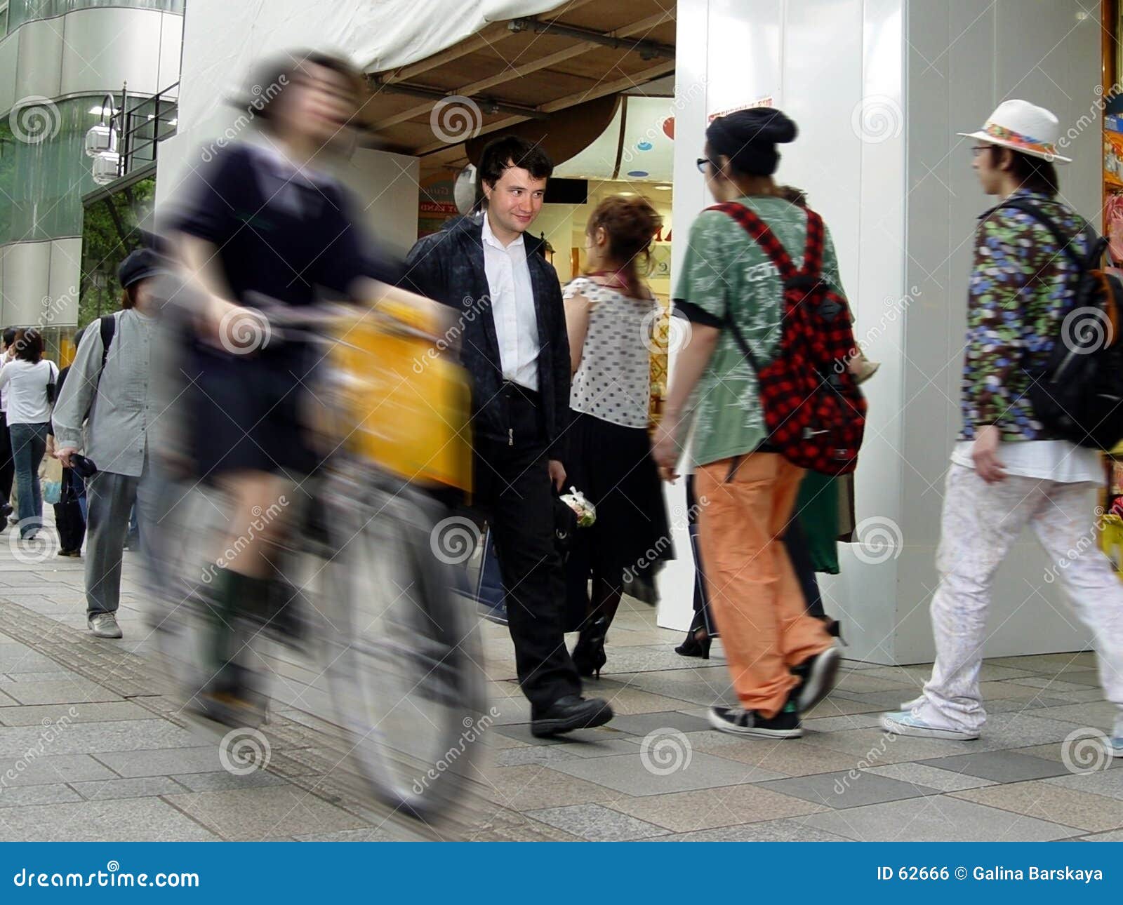 Street life stock photo. Image of girl, city, students, walk - 62666
