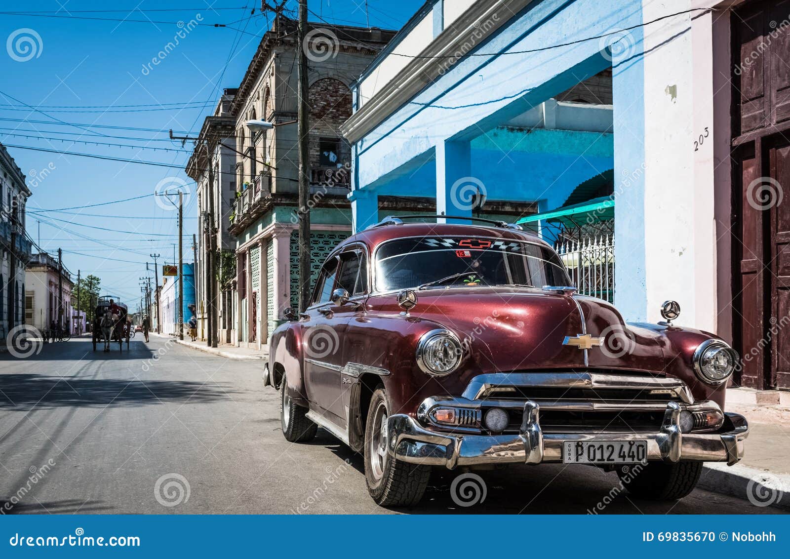 Street Life View T in Havana Cuba with Oldtimer Editorial Image - Image ...
