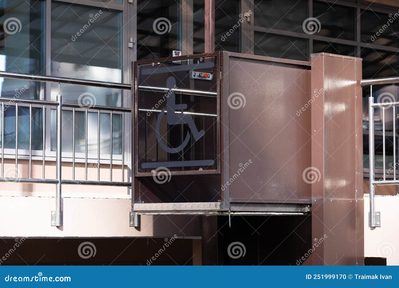 Street Lift for People with Disabilities Stock Photo - Image of ...