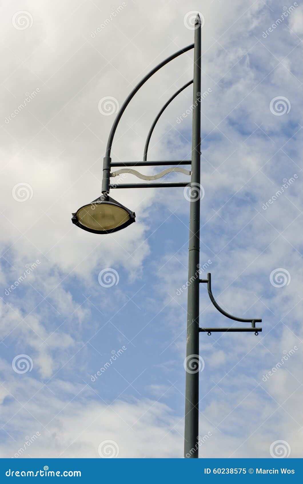 Street Light with Beautiful Blue Sky Background. Lamp Post. Stock Image ...