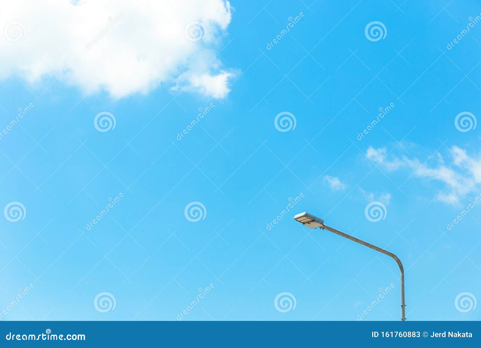 Street Light on the Blue Sky Stock Image - Image of color, evening ...