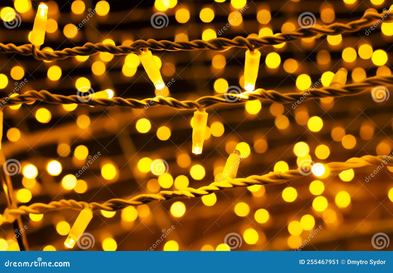 Street Light Bulb Decor, String Lights Background Stock Image - Image ...