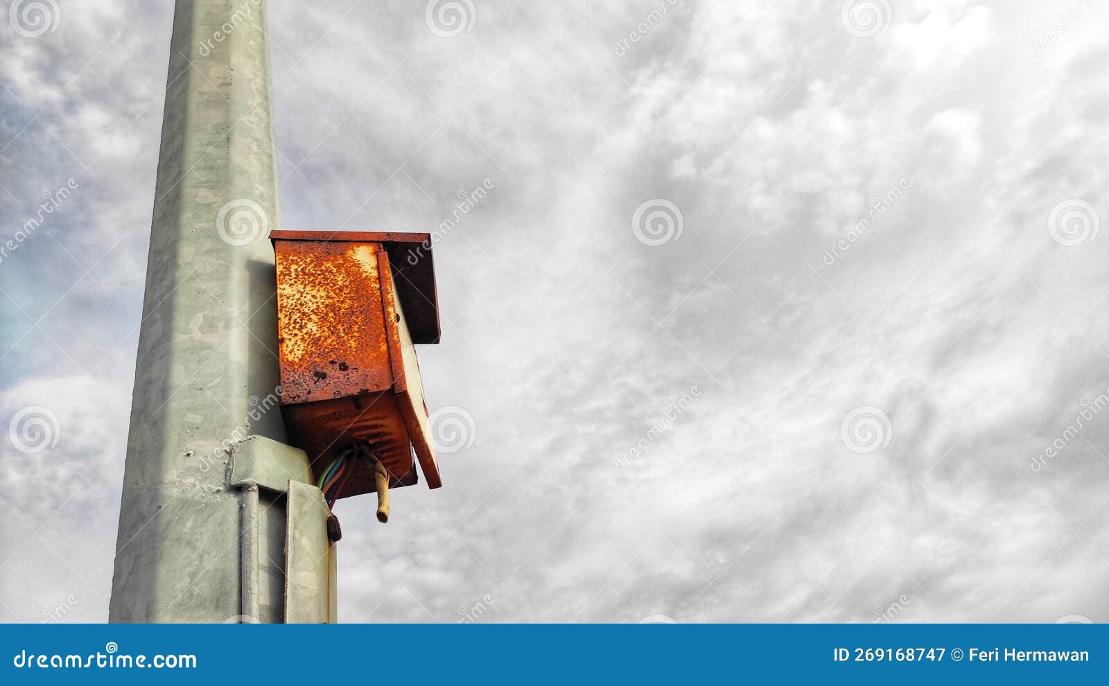 Street Light Control Equipment that Has Been Damaged and Neglected ...