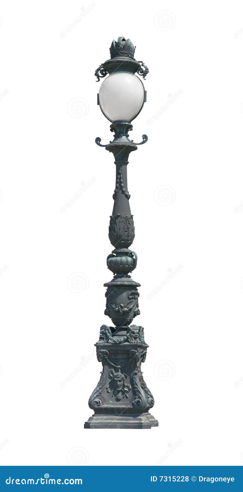 Street Light Lamp Post Cutout Stock Photo - Image of isolated, glass ...