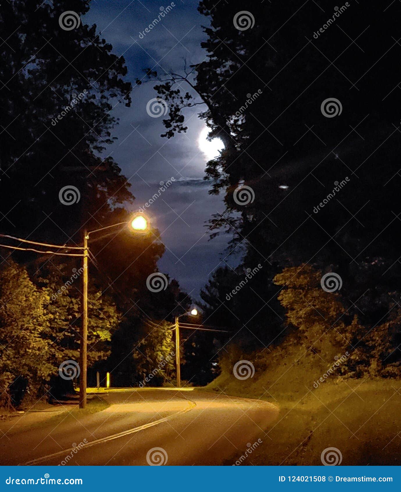 Street light stock photo. Image of street, night, light - 124021508