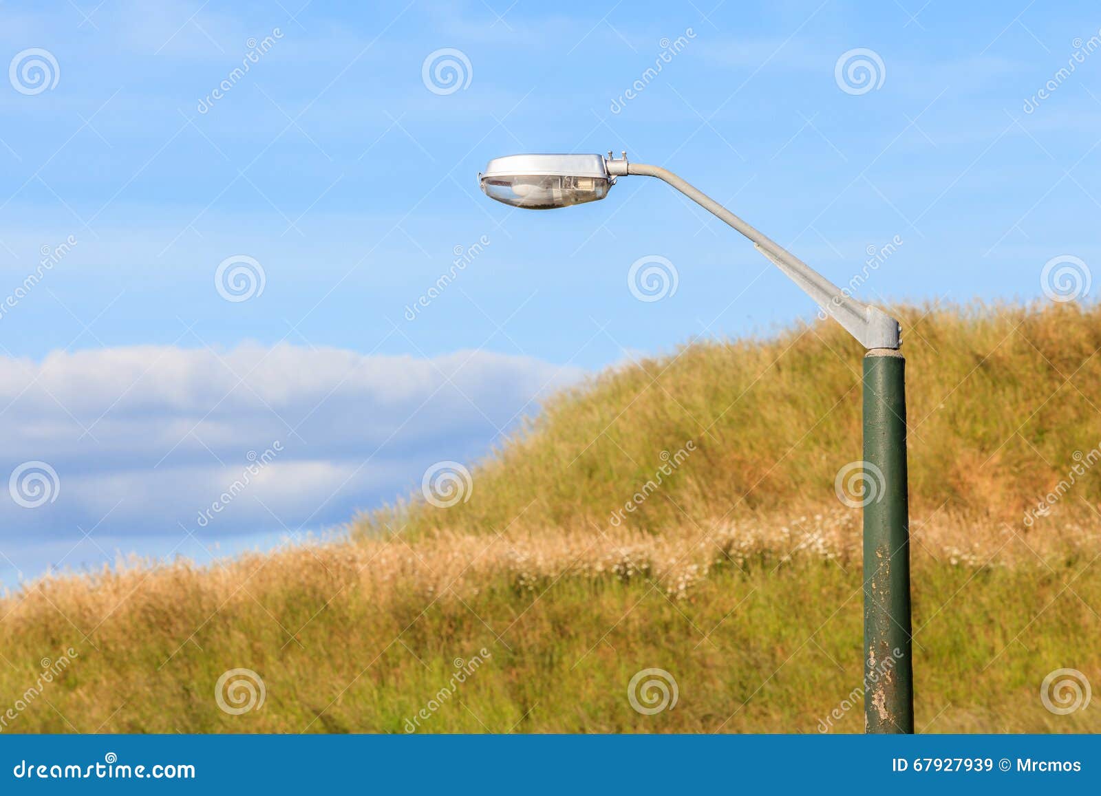 Street Light Pole with Beautiful Nature Scene Background. Stock Image ...