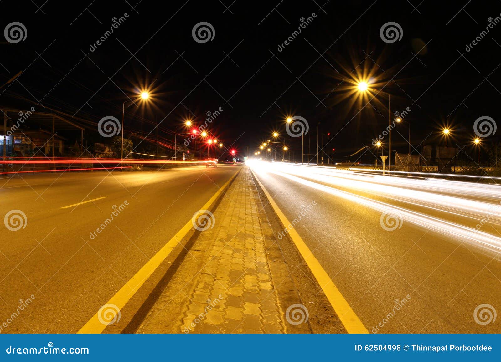 Street lighting stock photo. Image of evening, view, traffic - 62504998