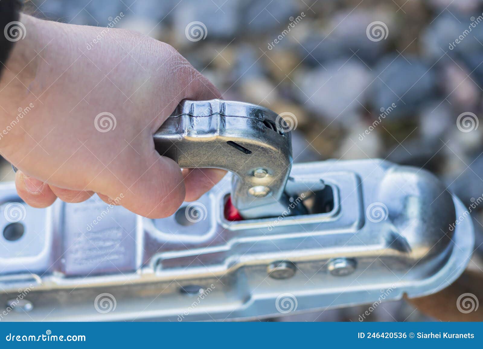Coupling Hook From An Old Steam Locomotive Royalty-Free Stock Image ...