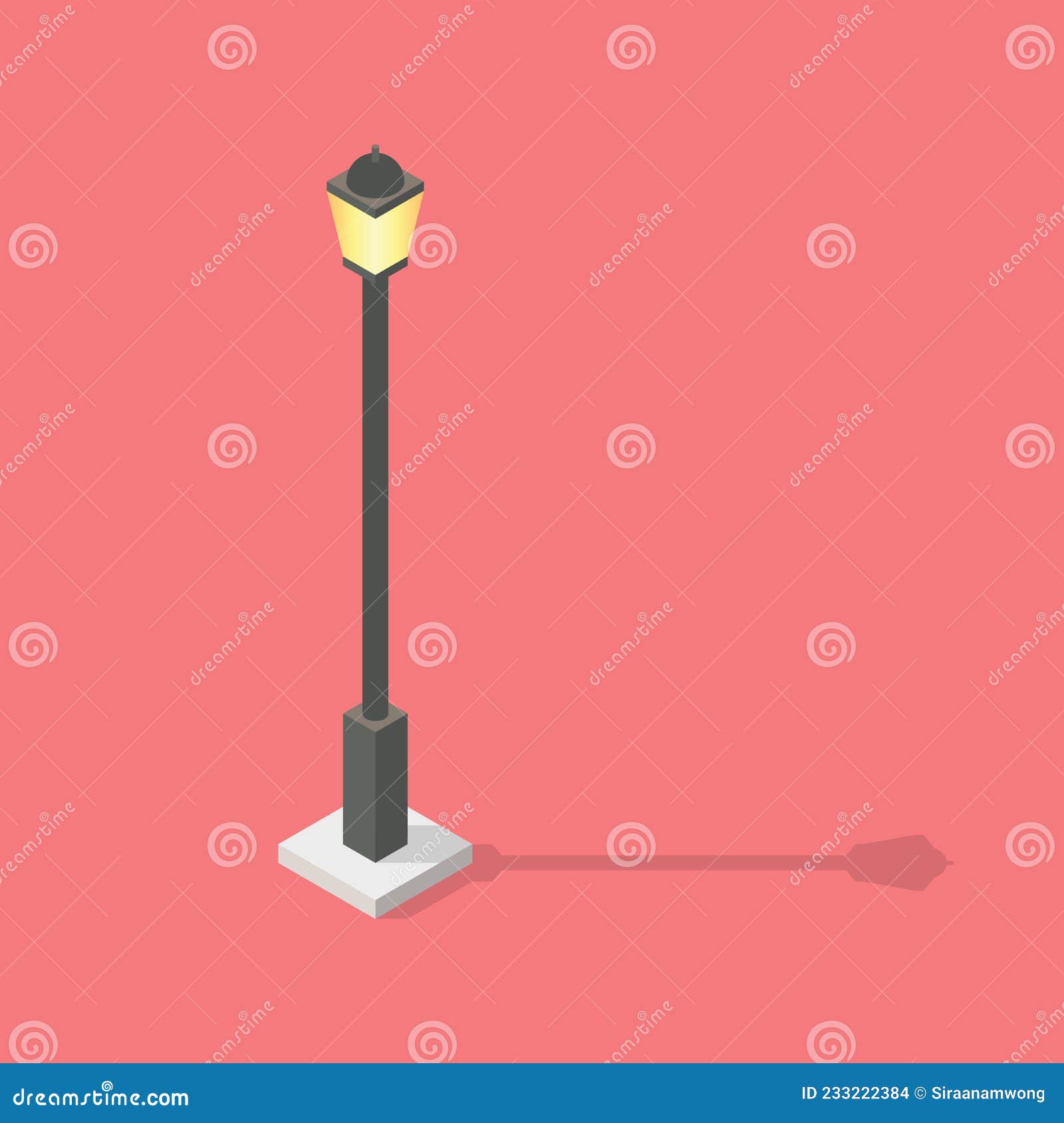 Street Lighting Isometric View Stock Vector - Illustration of ...