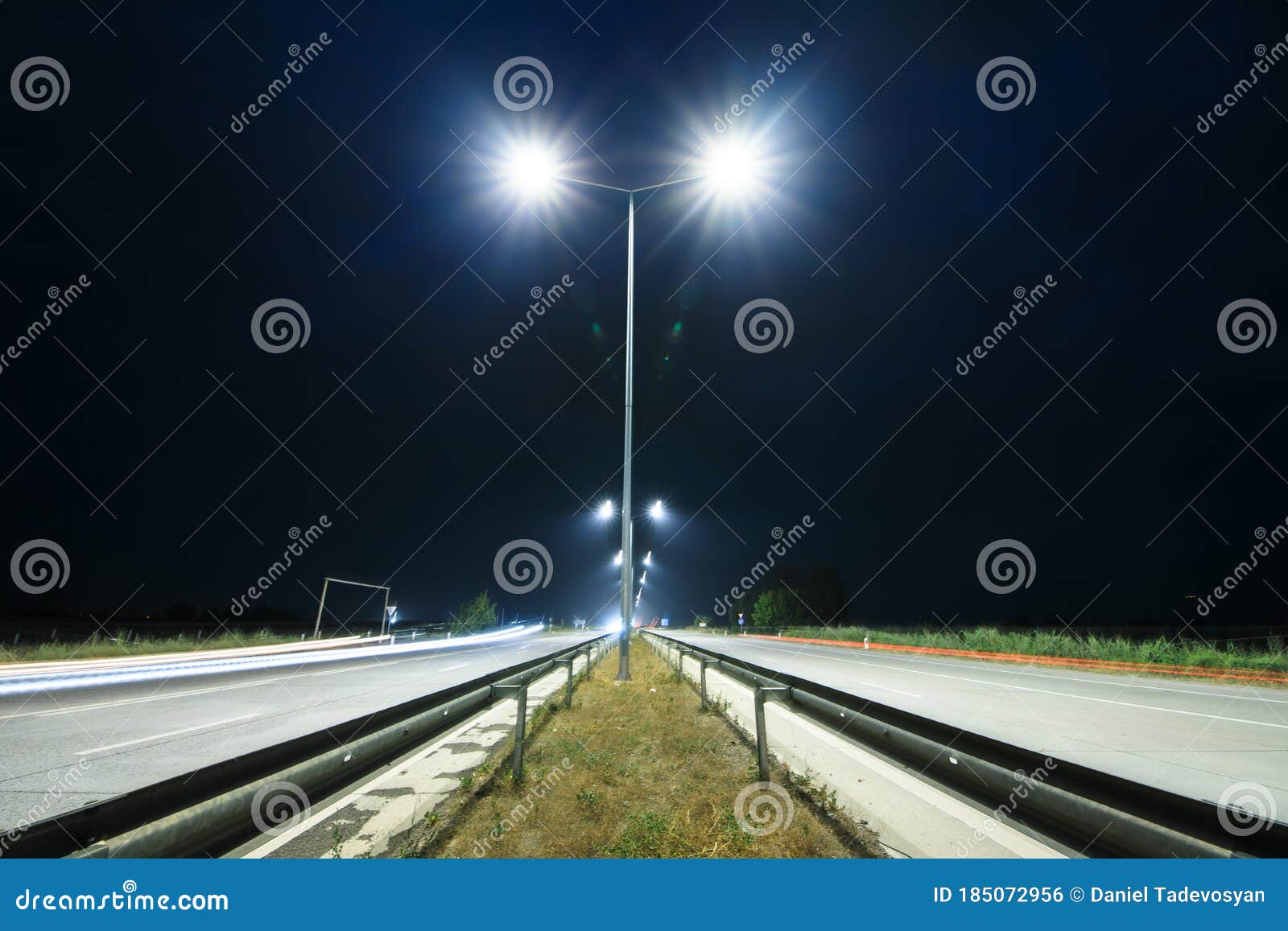 Street lighting at night stock photo. Image of night - 185072956