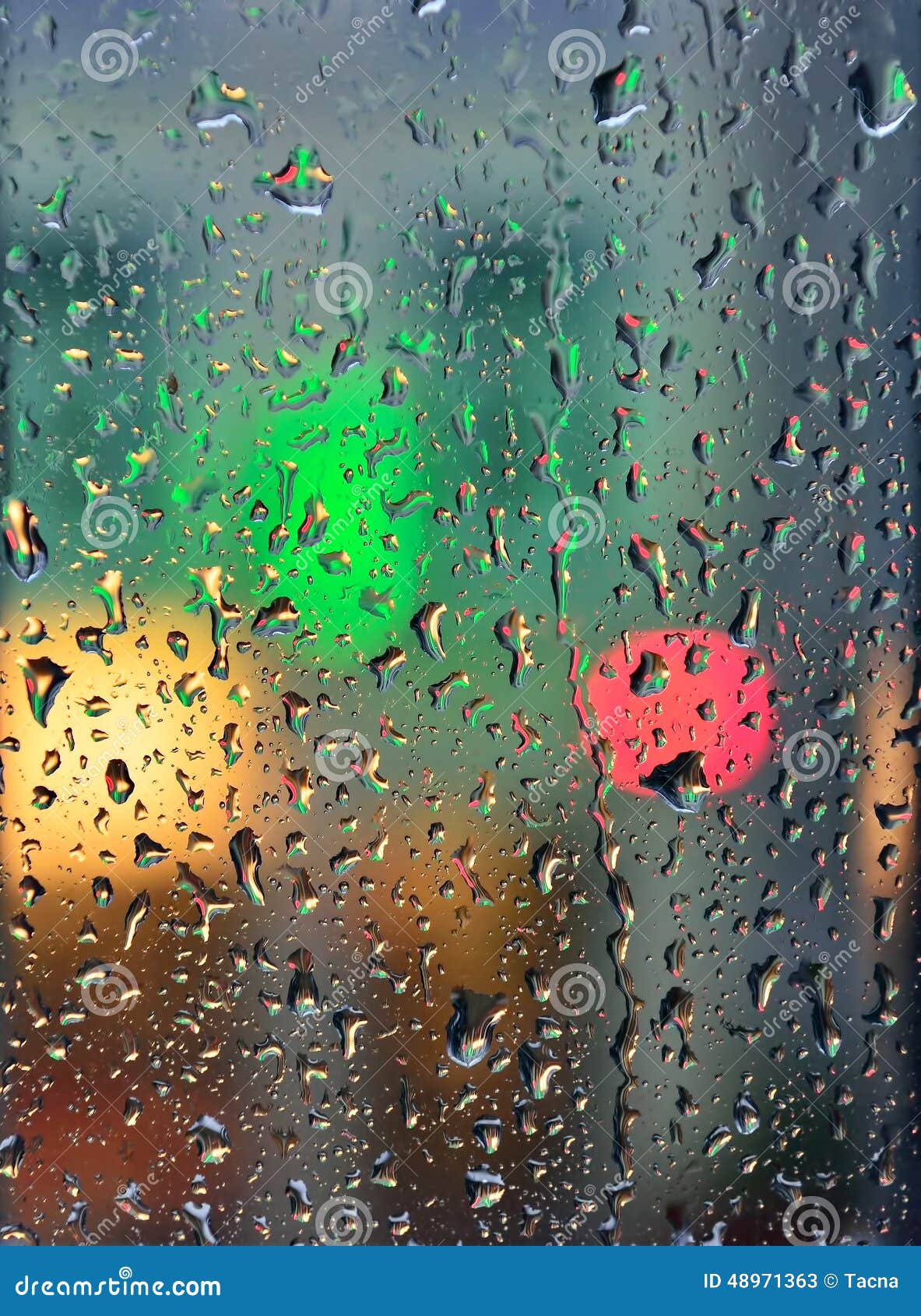 Street Lights Visible through Window Stock Image - Image of shiny, city ...