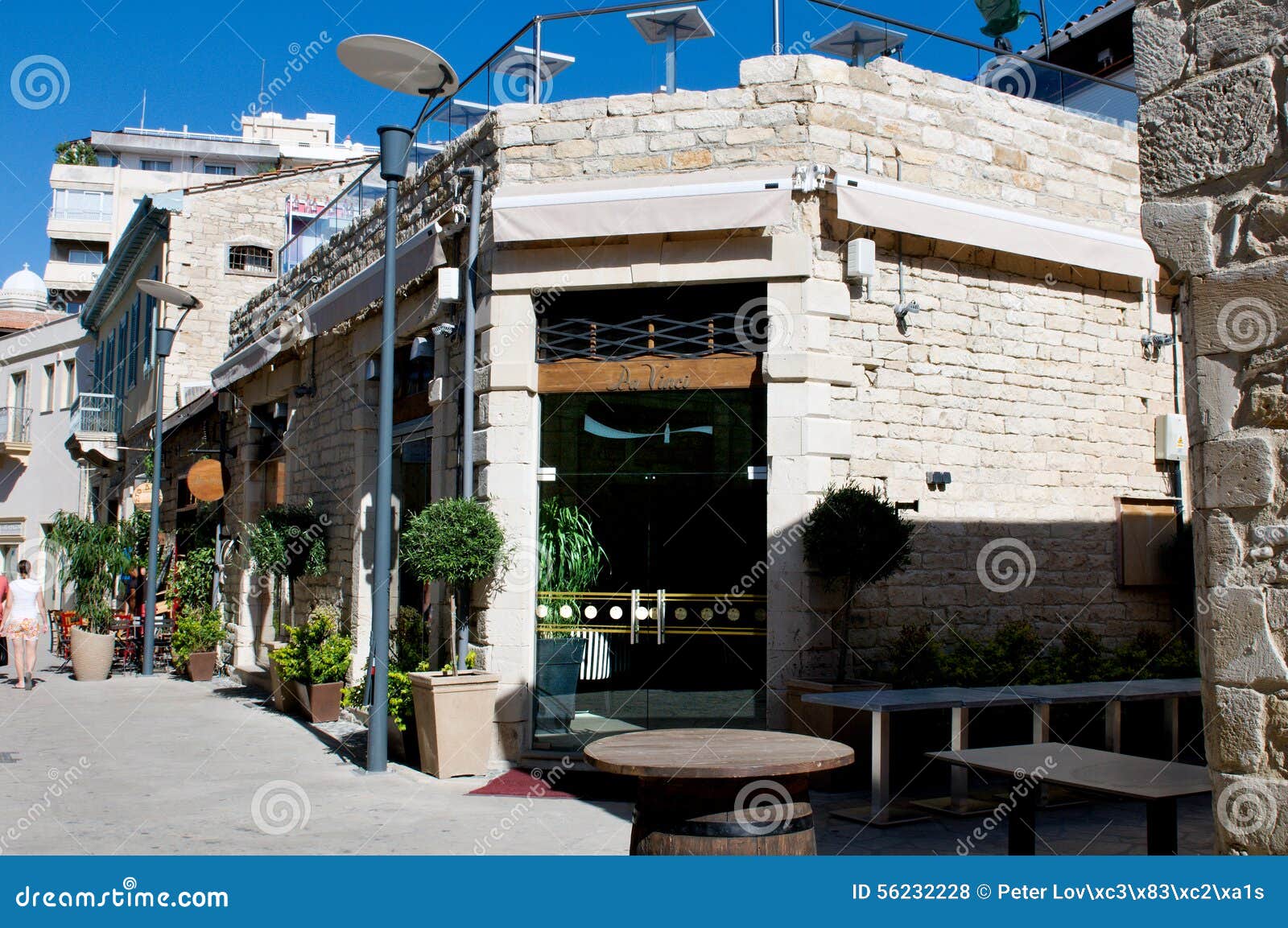 Street in Limassol editorial stock photo. Image of holiday - 56232228