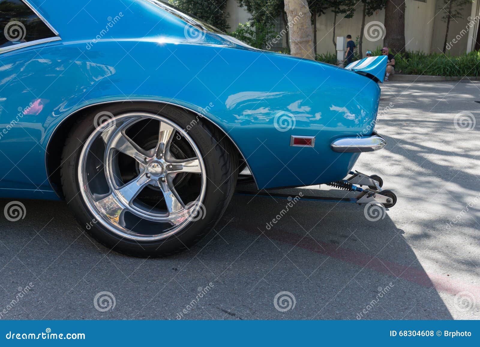 Street Machine Car with Competition Engineering Wheelie Bars Stock ...