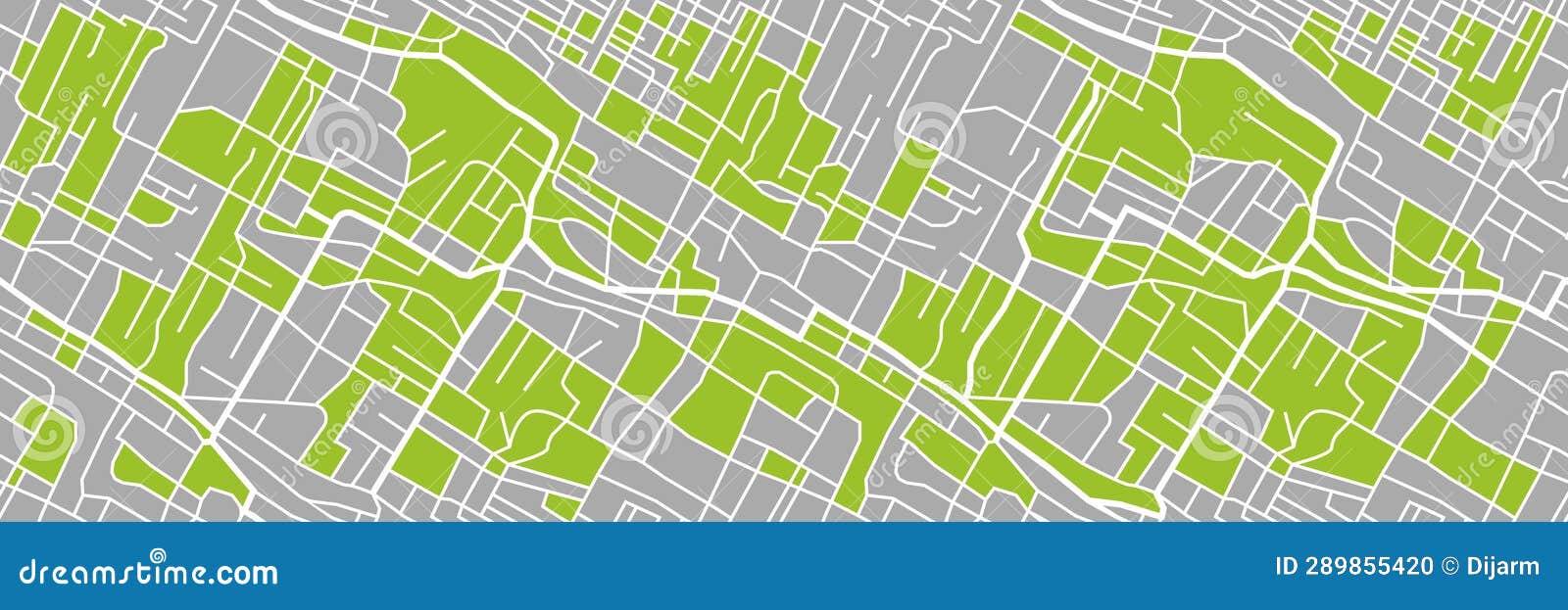 Street Map of City, Seamless Map Pattern of Road Stock Illustration ...