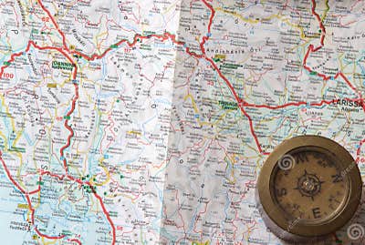 Street map with compass stock image. Image of orientation - 24234241