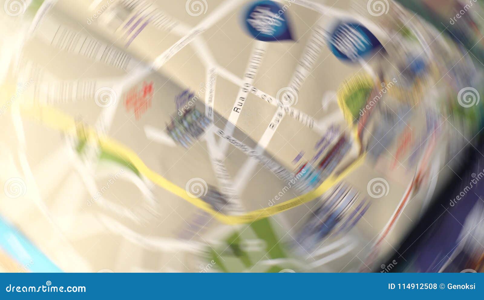 Street Map Navigation Rotating Get Lost Stock Photo - Image of grunge ...