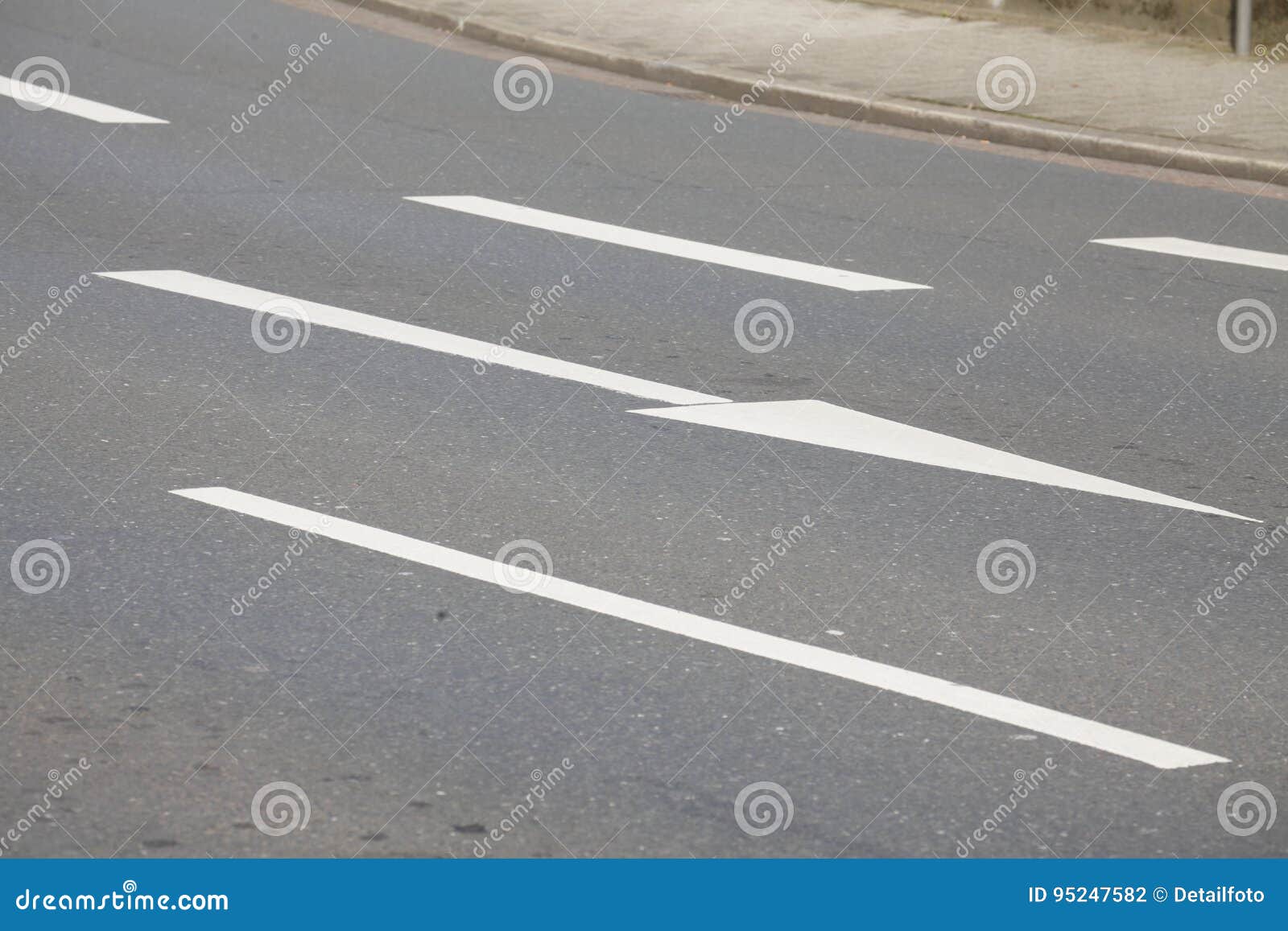 Street mark stock photo. Image of arrow, surface, traffic - 95247582